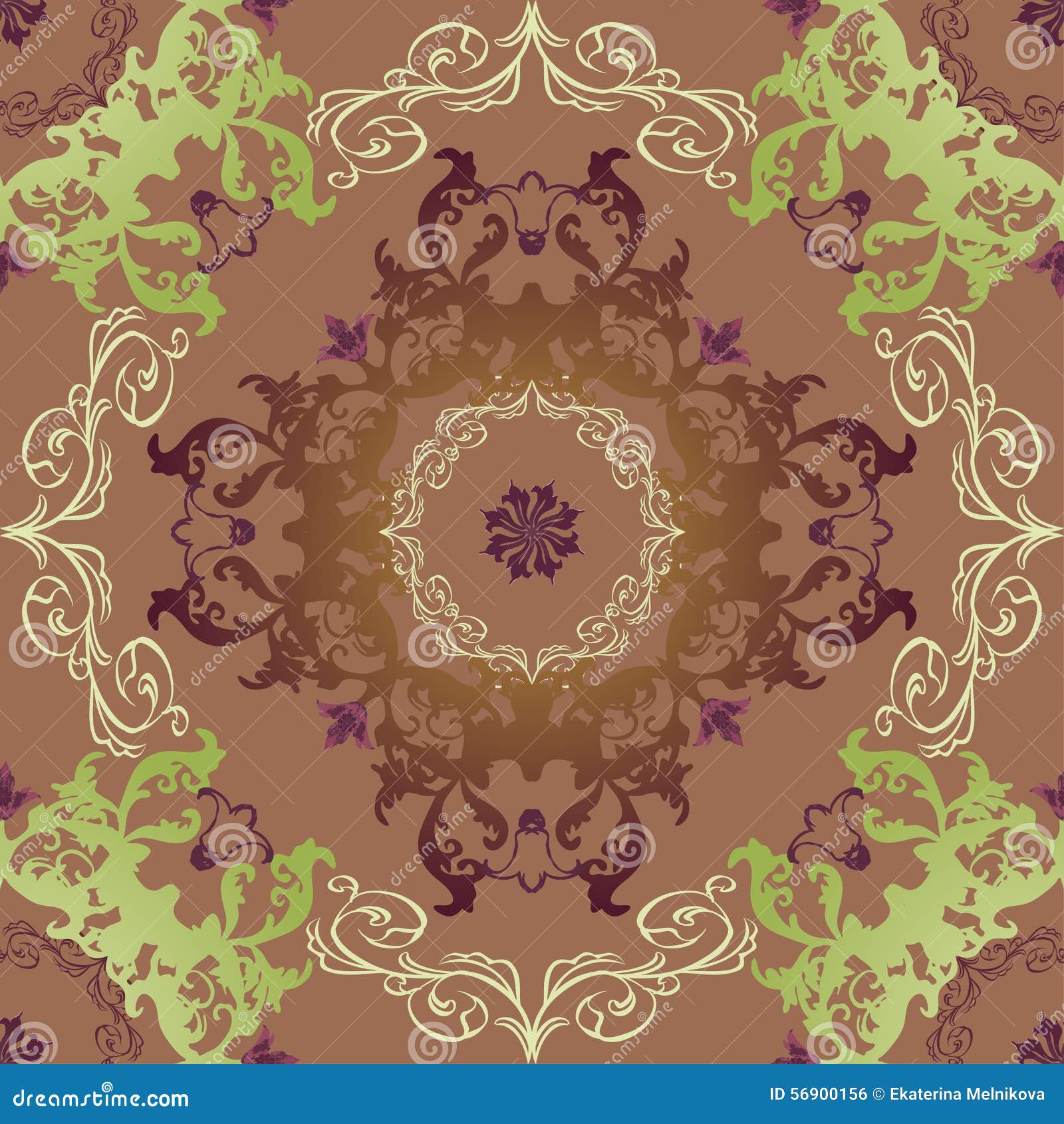 Vector baroque stock vector. Illustration of graphics - 56900156