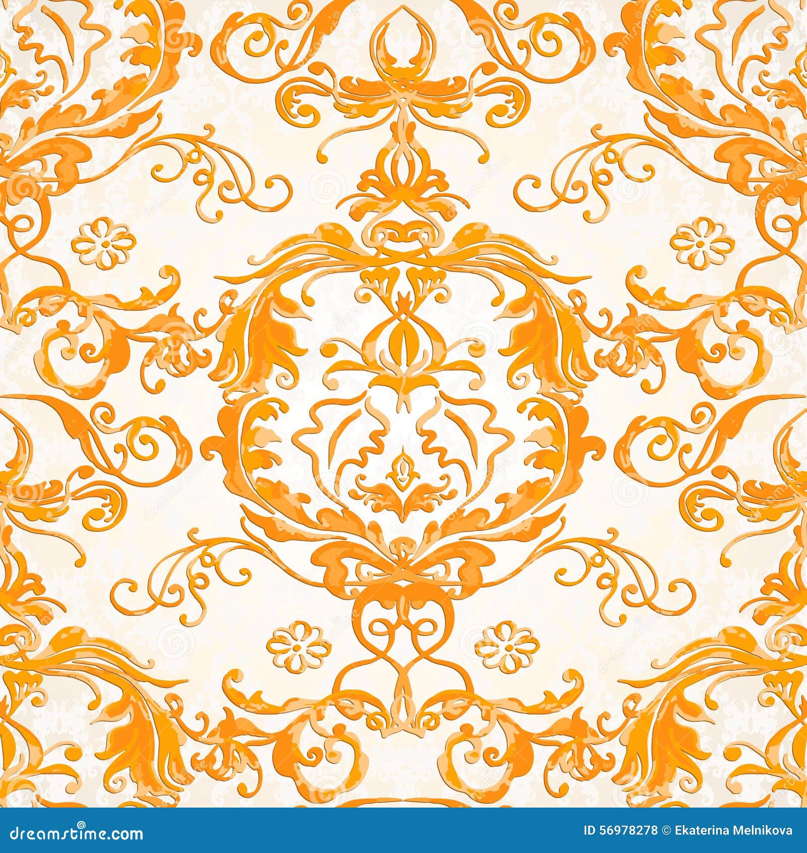 Vector baroque stock vector. Illustration of seamless - 56978278