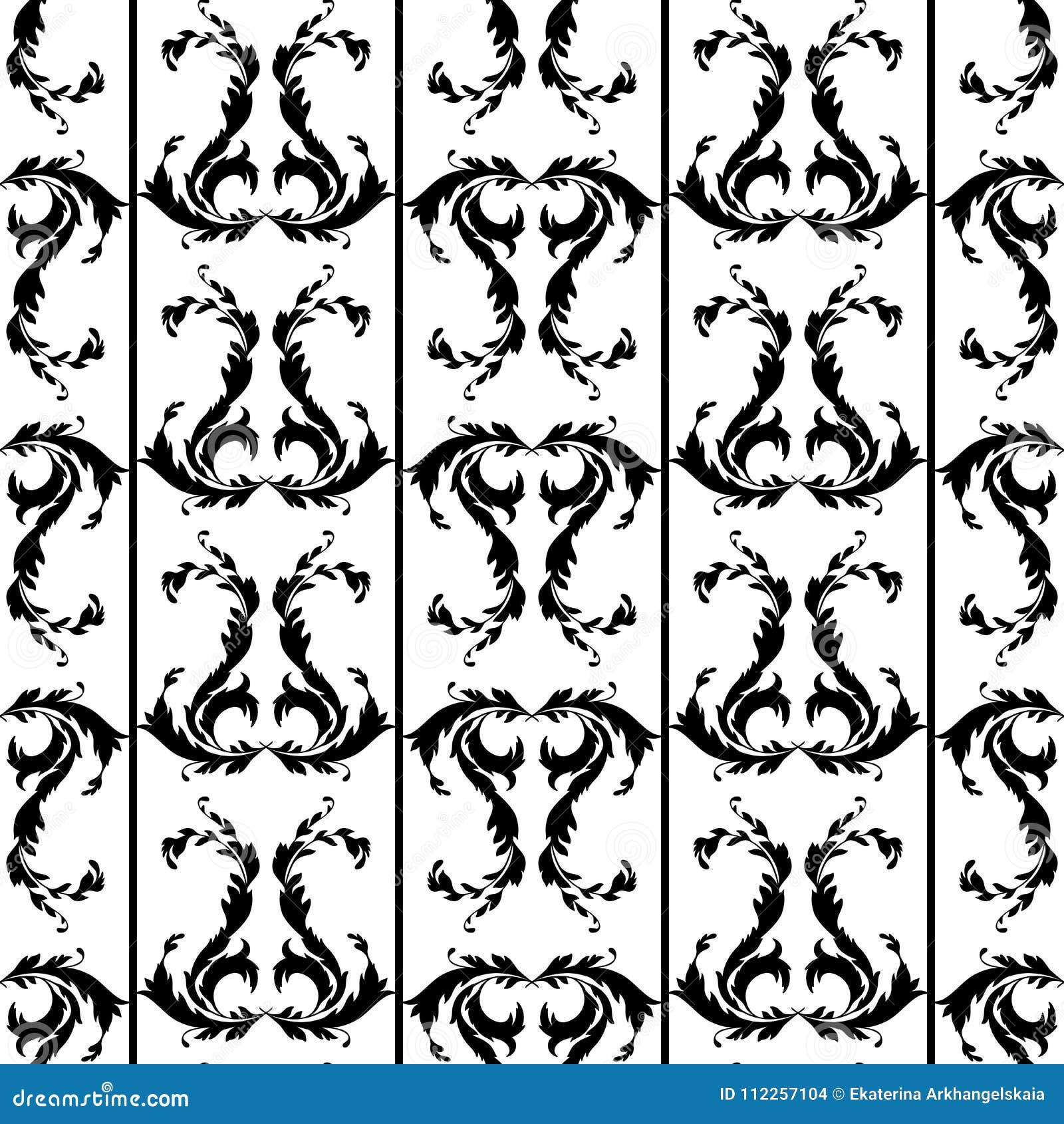 Vector Baroque Seamless Pattern Stock Vector - Illustration of baroque ...