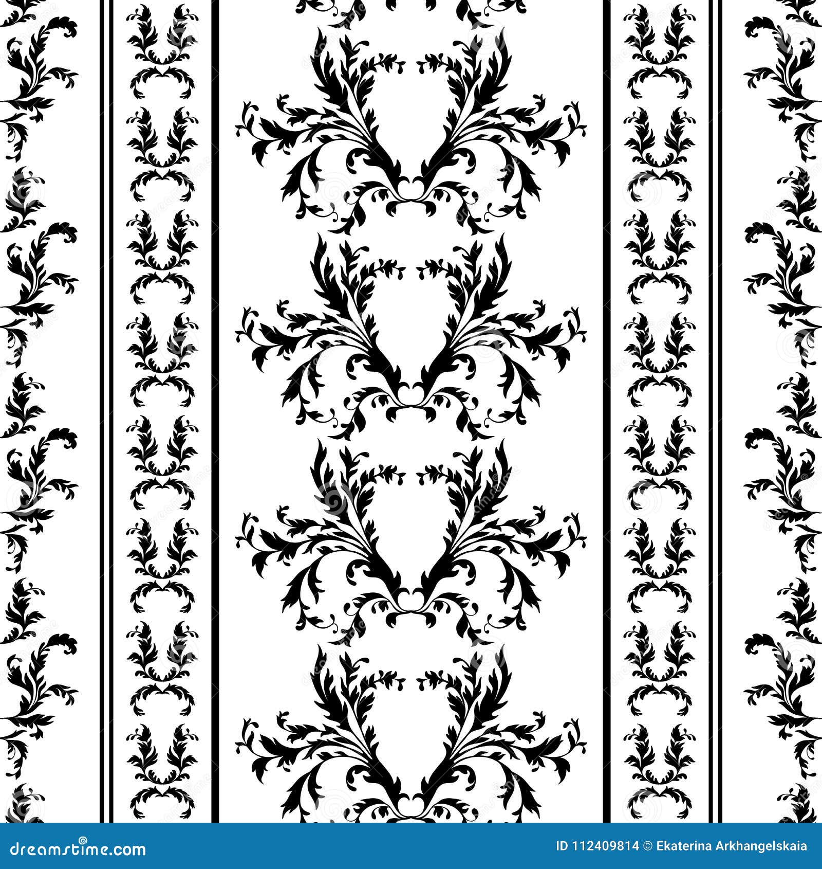 Vector Baroque Seamless Pattern Stock Vector - Illustration of ...