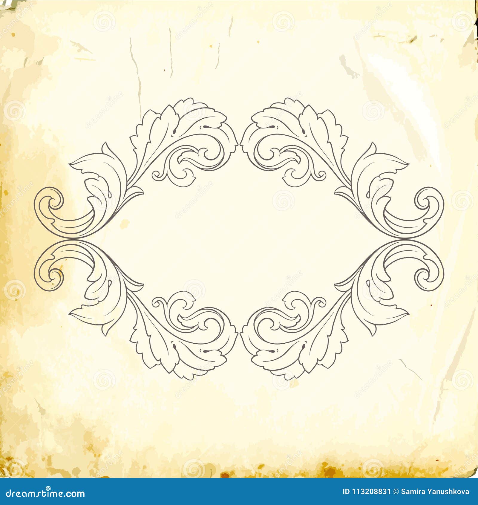 Vector Baroque of Vintage Elements for Design. Stock Vector ...