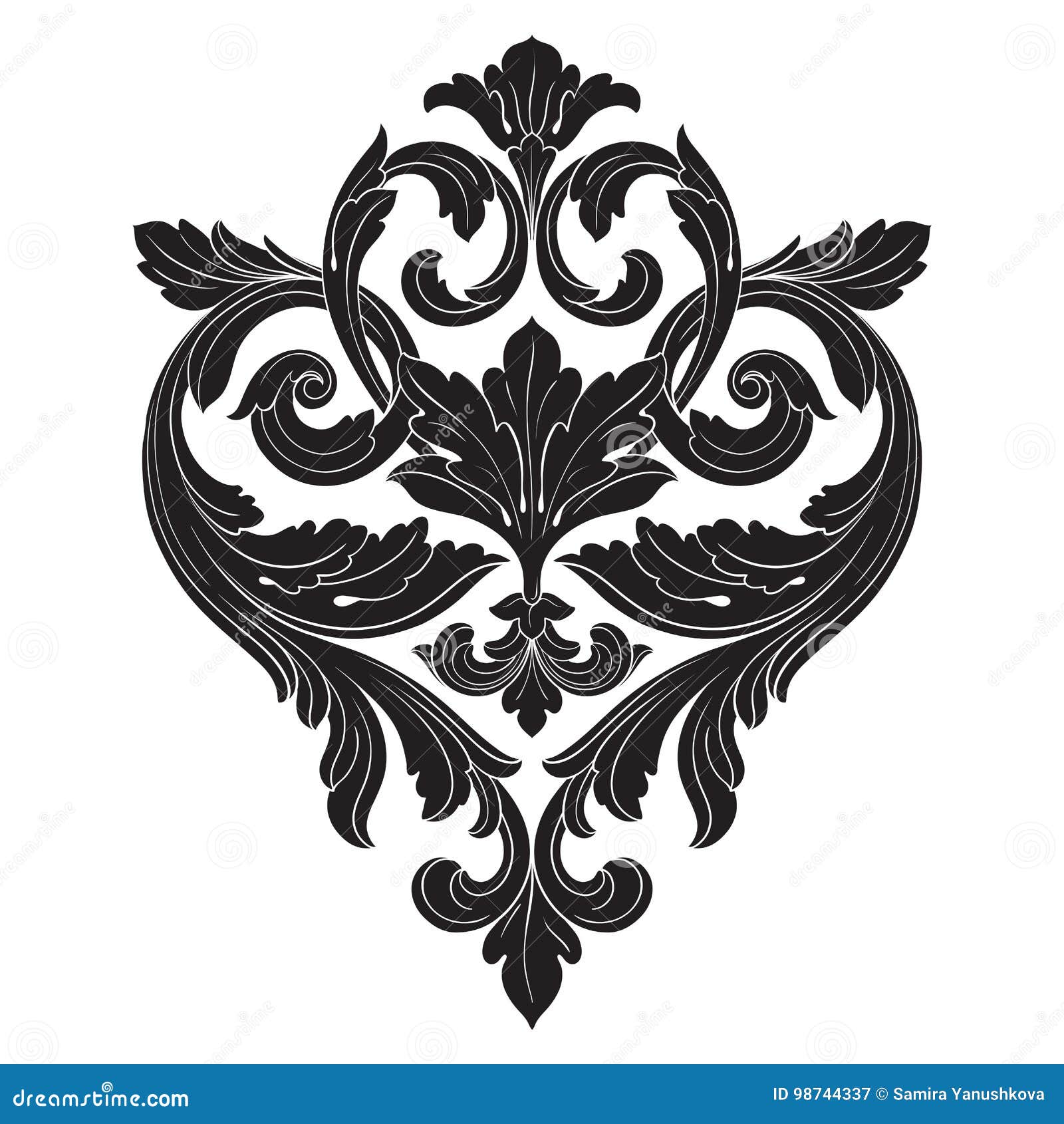 Vector Baroque of Vintage Elements for Design. Stock Vector ...