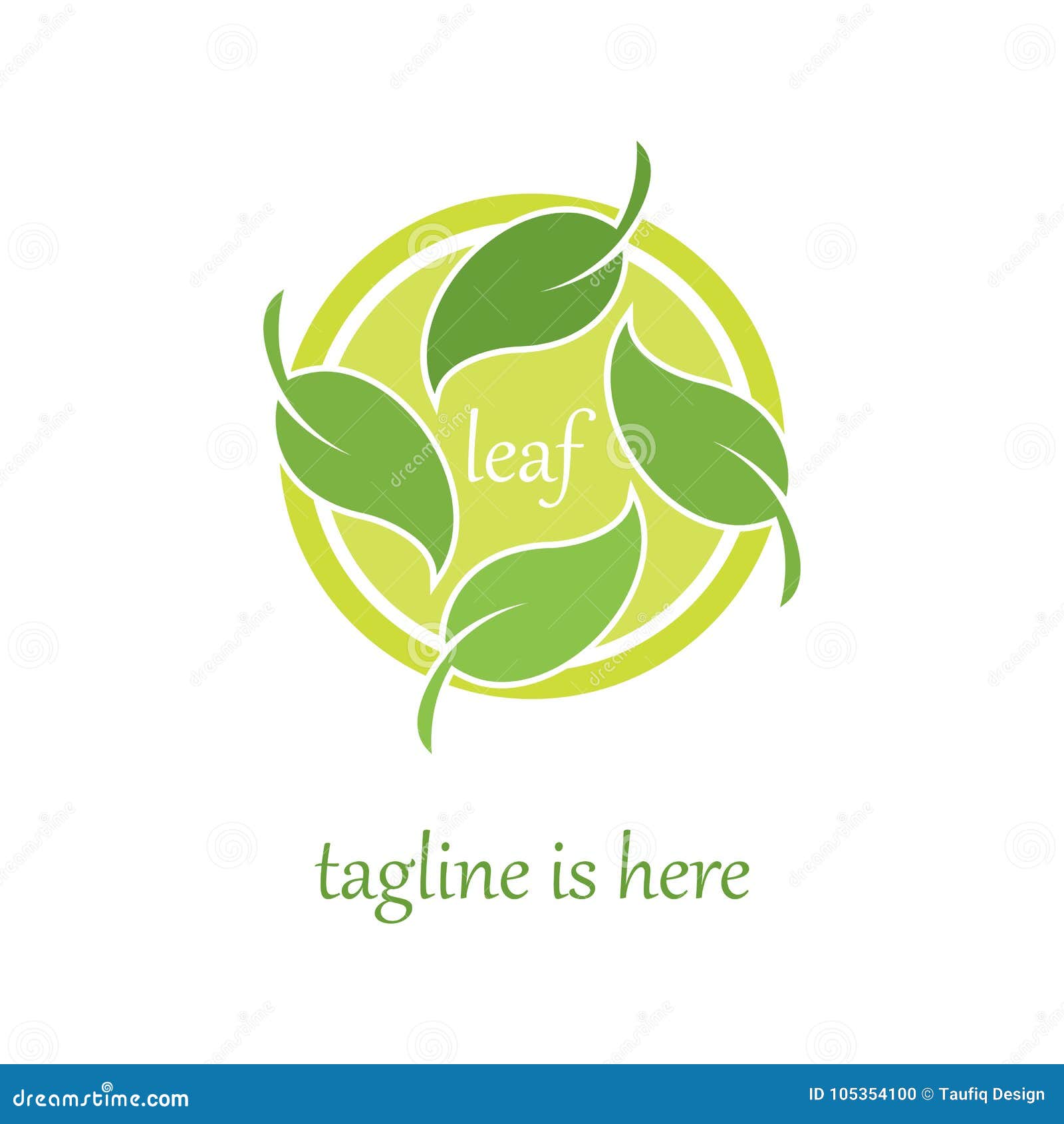 4 Leaf Logo Template Vector Design Stock Vector - Illustration of ...