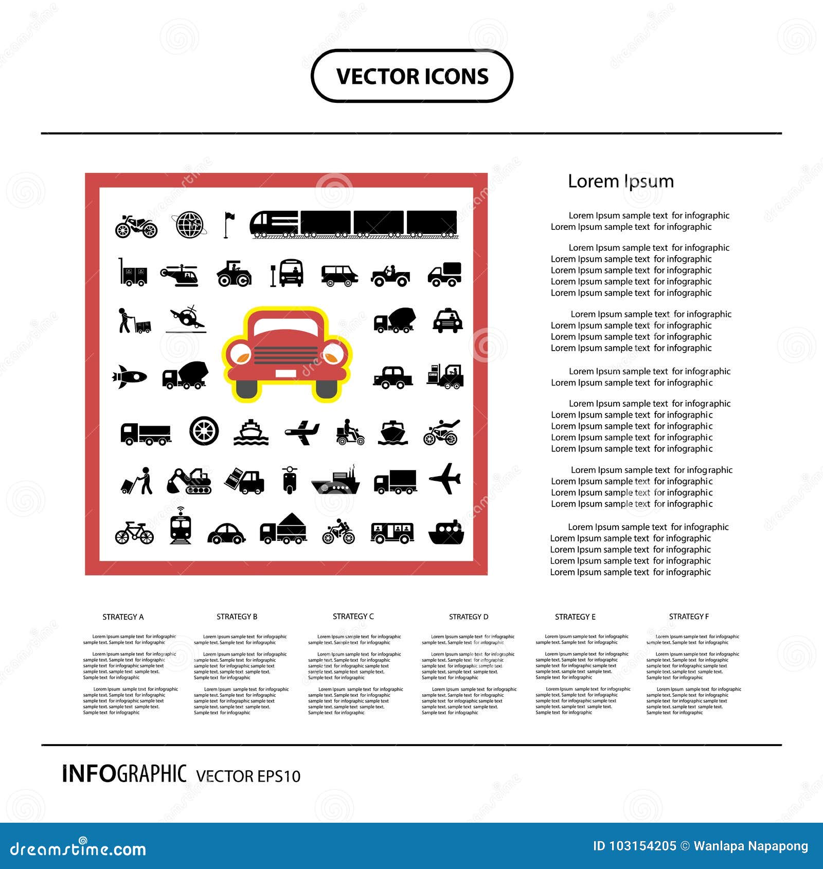 Basic icon for transport stock vector. Illustration of symbol - 103154205
