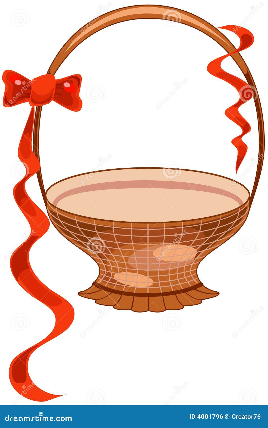 Vector basket stock vector. Illustration of abstract, marguerite - 4001796