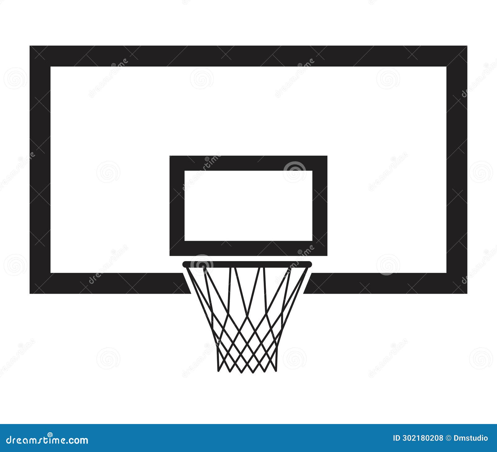 Vector Basketball Backboard and Hoop. Basketball Game Stock Vector ...