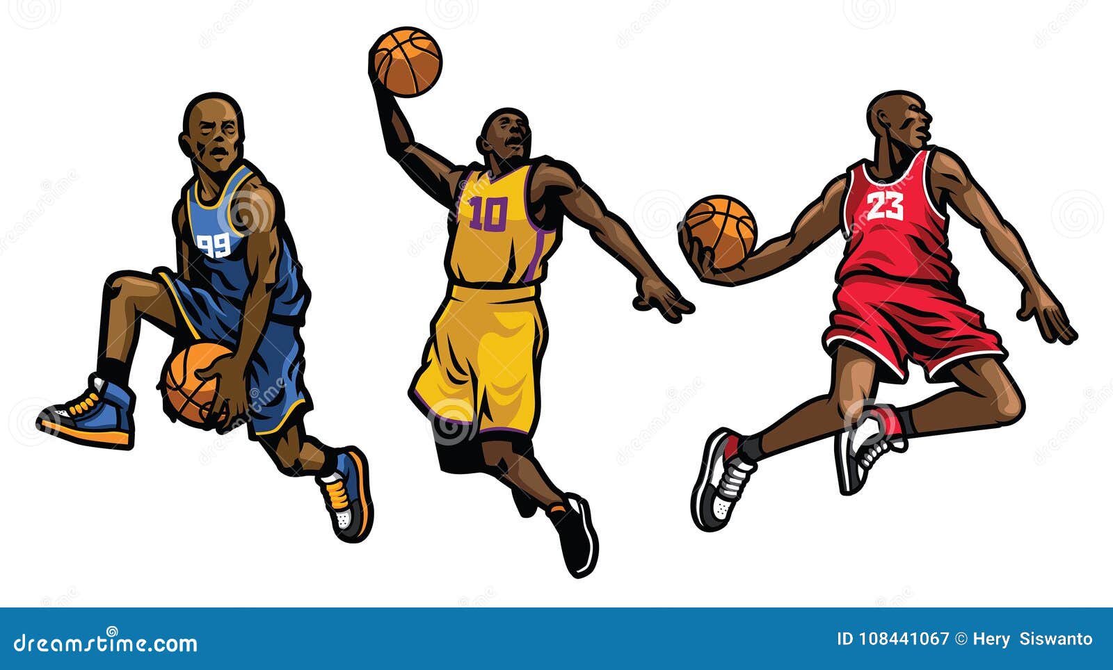 Basketball player set stock vector. Illustration of club - 108441067 Basketball player set stock vector. Illustration of club - 108441067