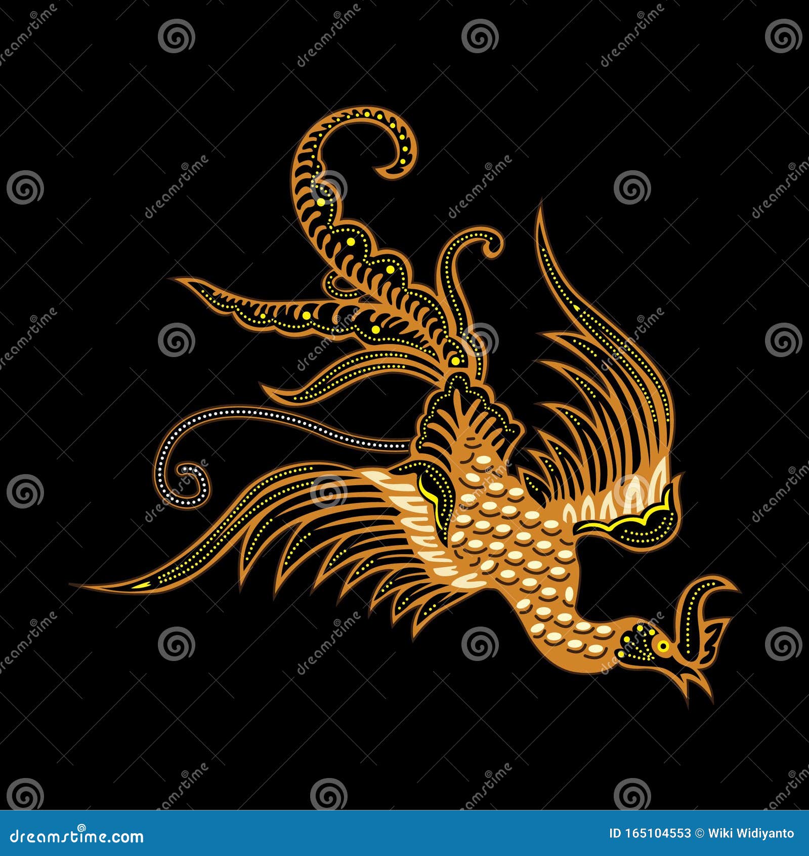 Vector Batik Bird from Indonesia Stock Vector - Illustration of ...