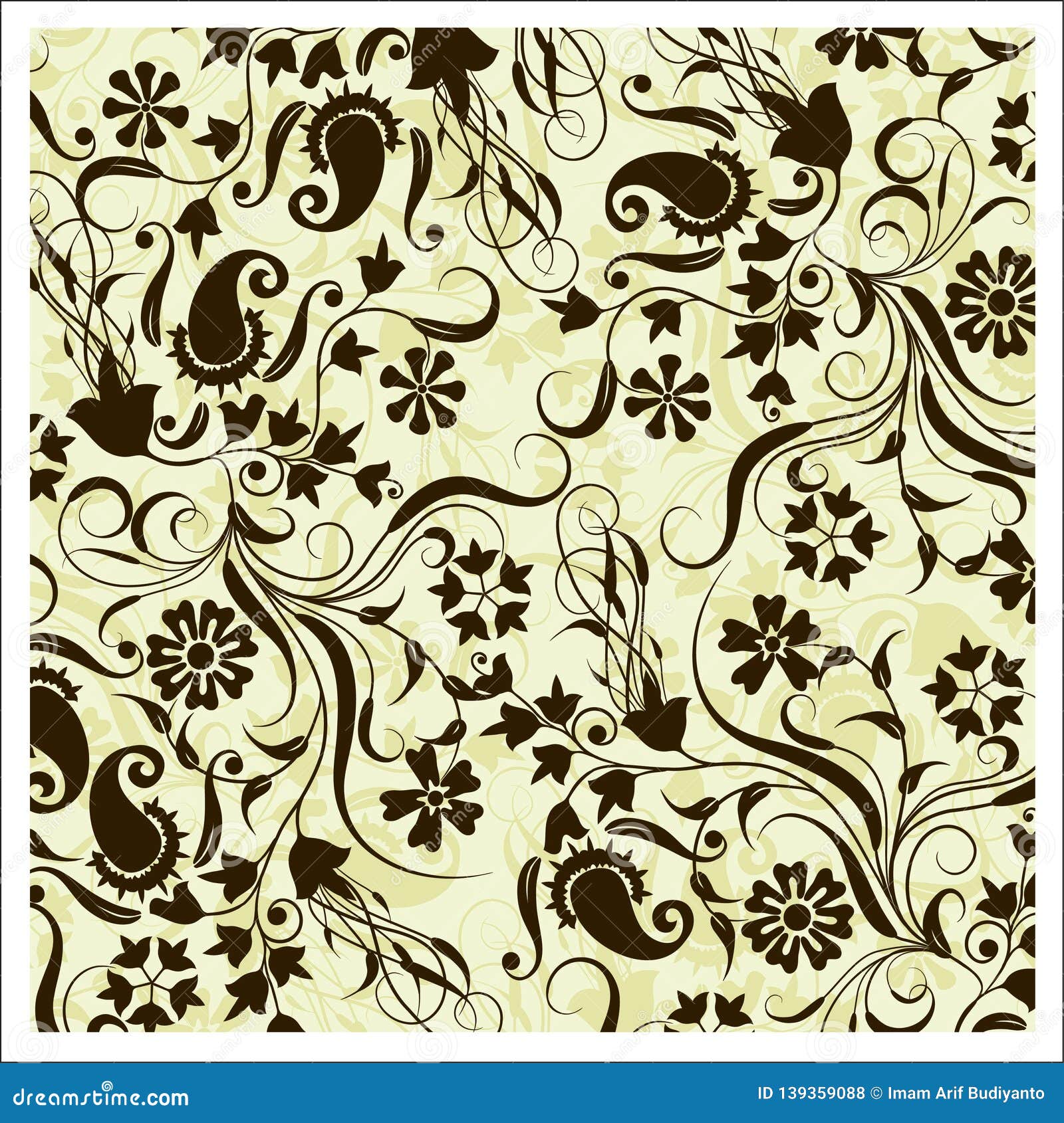 Vector Batik Design Style Patterns Stock Vector - Illustration of ...