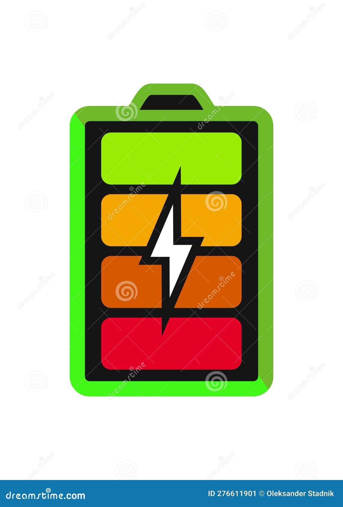 Vector Battery Charge Indicator Stock Vector - Illustration of ...