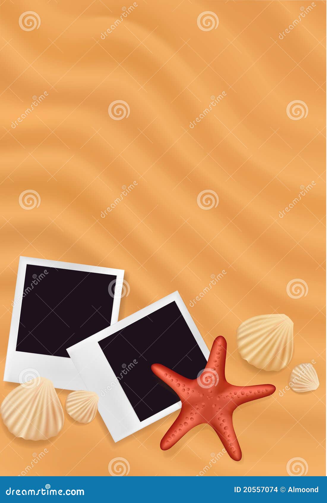 Vector Beach Design Background. Stock Vector - Illustration of back ...