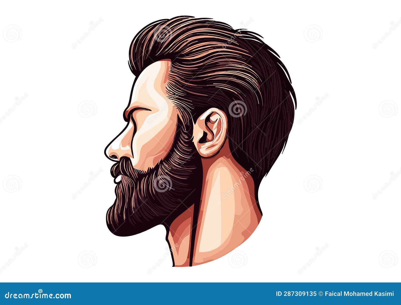 Vector Beard Whispers: Logo Inspirations Stock Photo | CartoonDealer ...