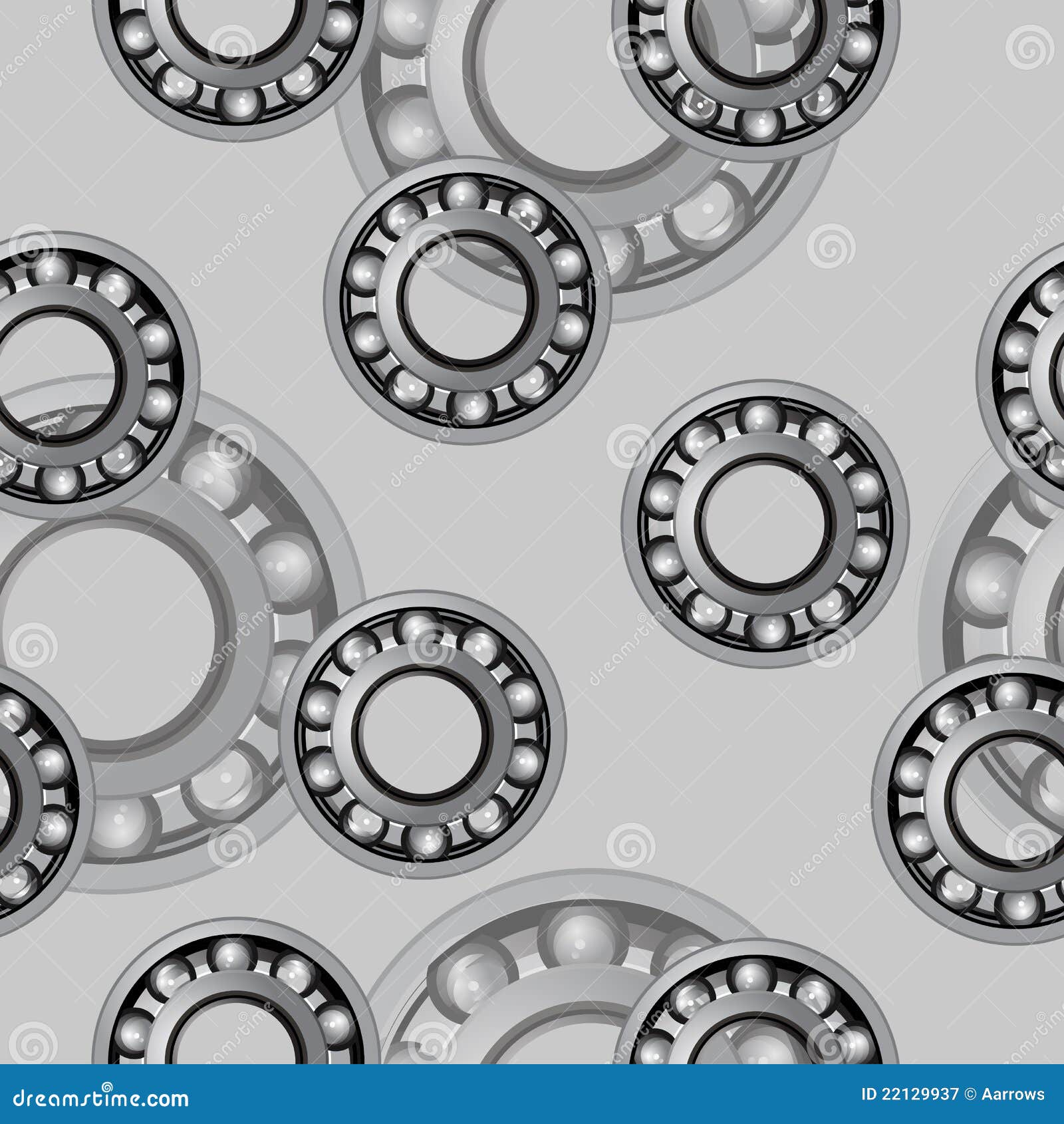 Vector Bearings Illustration. Seamless Wallpaper Stock Illustration ...