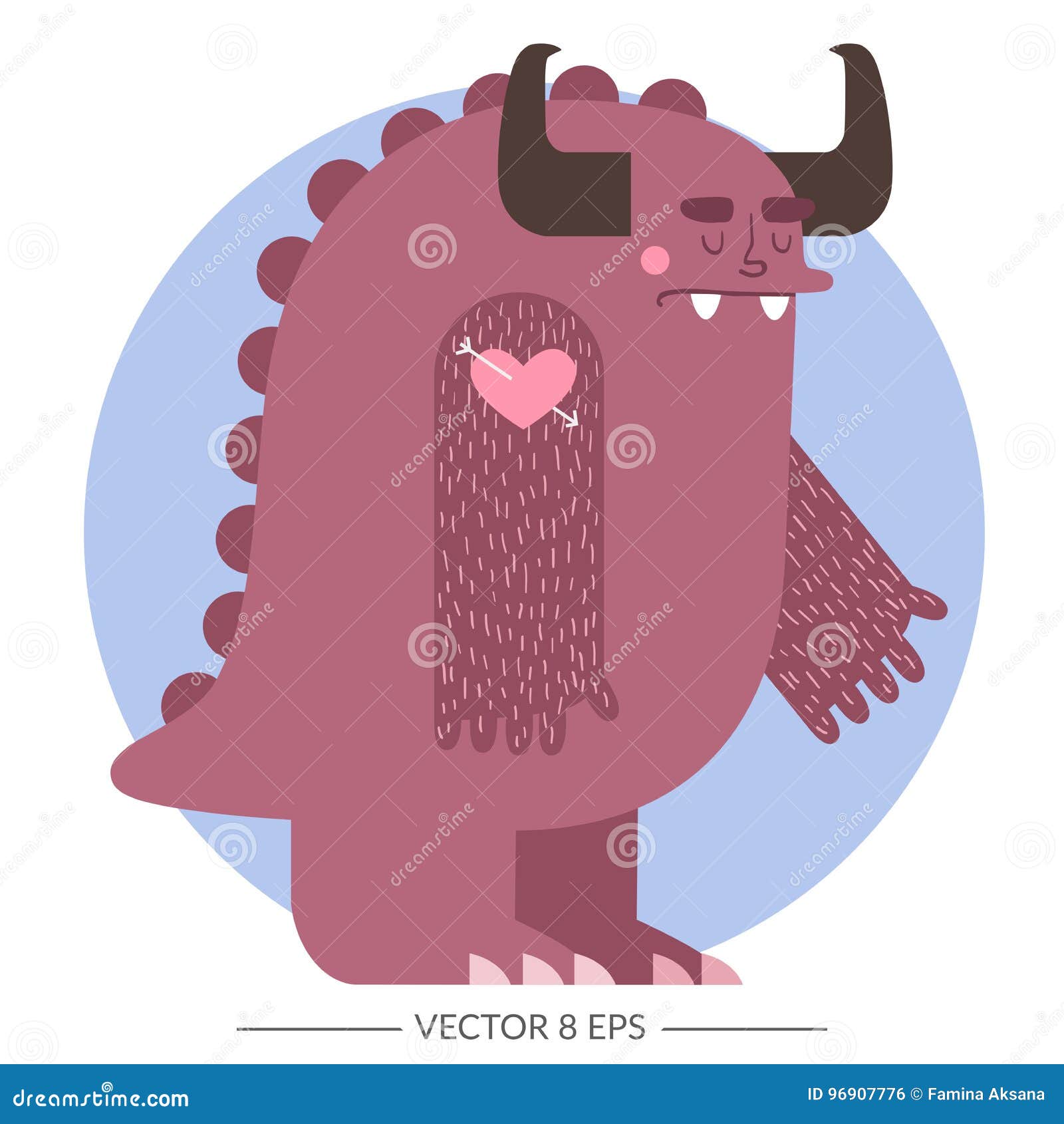 Vector beast stock vector. Illustration of icon, fantasy - 96907776
