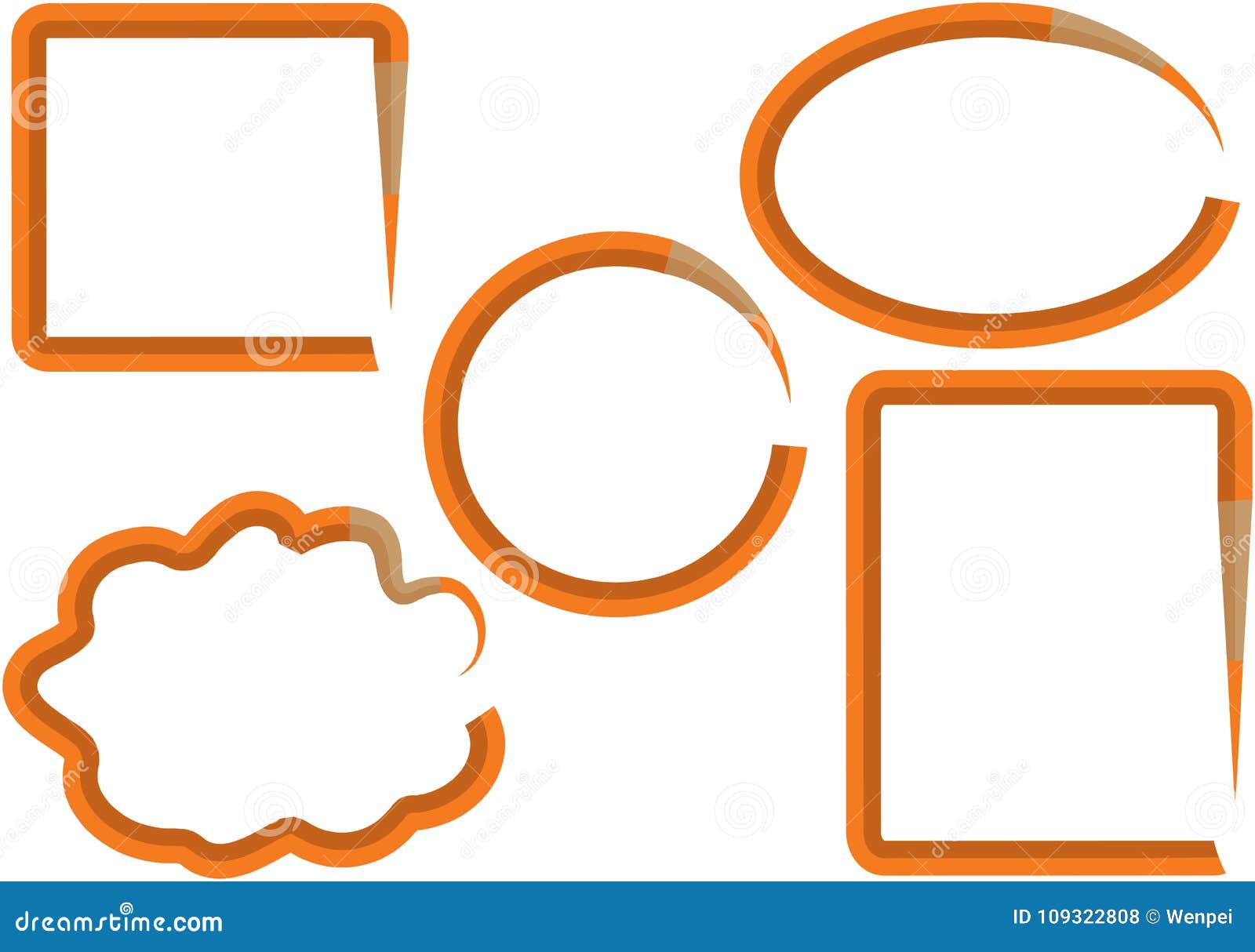 Vector Beautiful Card Border Editorial Stock Photo - Illustration of ...