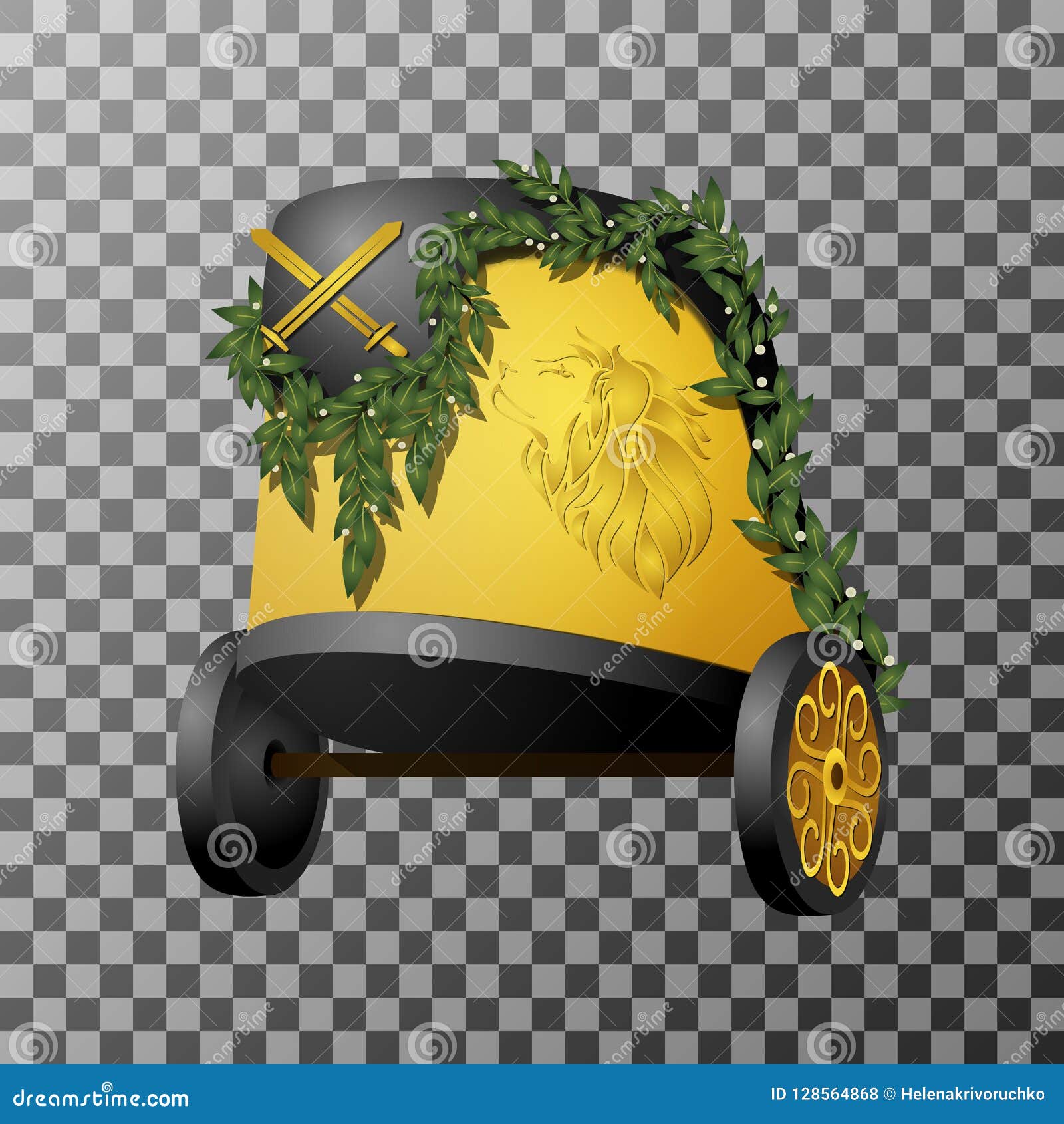 Vector Beautiful Chariot. Object Isolated on Background Stock Vector ...