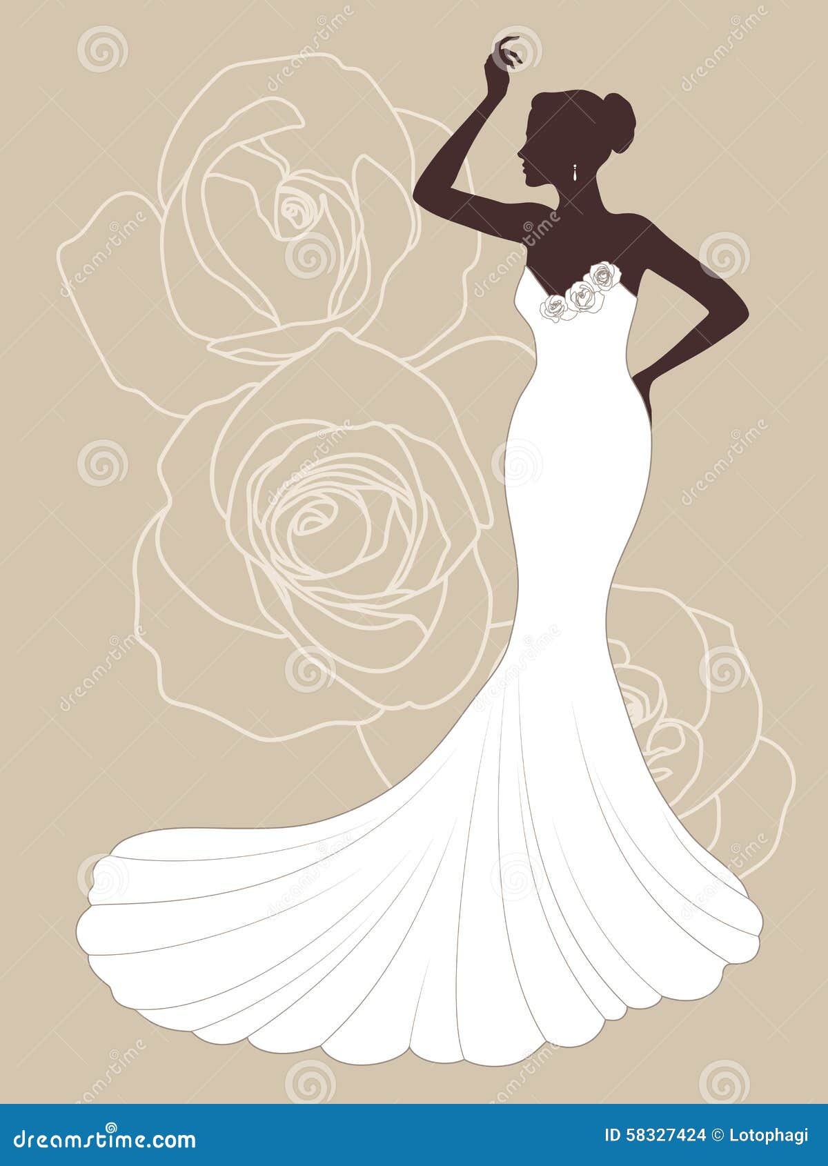 Vector Beautiful Elegant Bride Silhouette Stock Vector - Illustration ... Vector Beautiful Elegant Bride Silhouette Stock Vector - Illustration ...