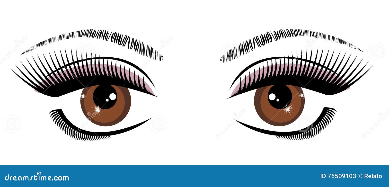 Vector Beautiful Eye stock vector. Illustration of human - 75509103