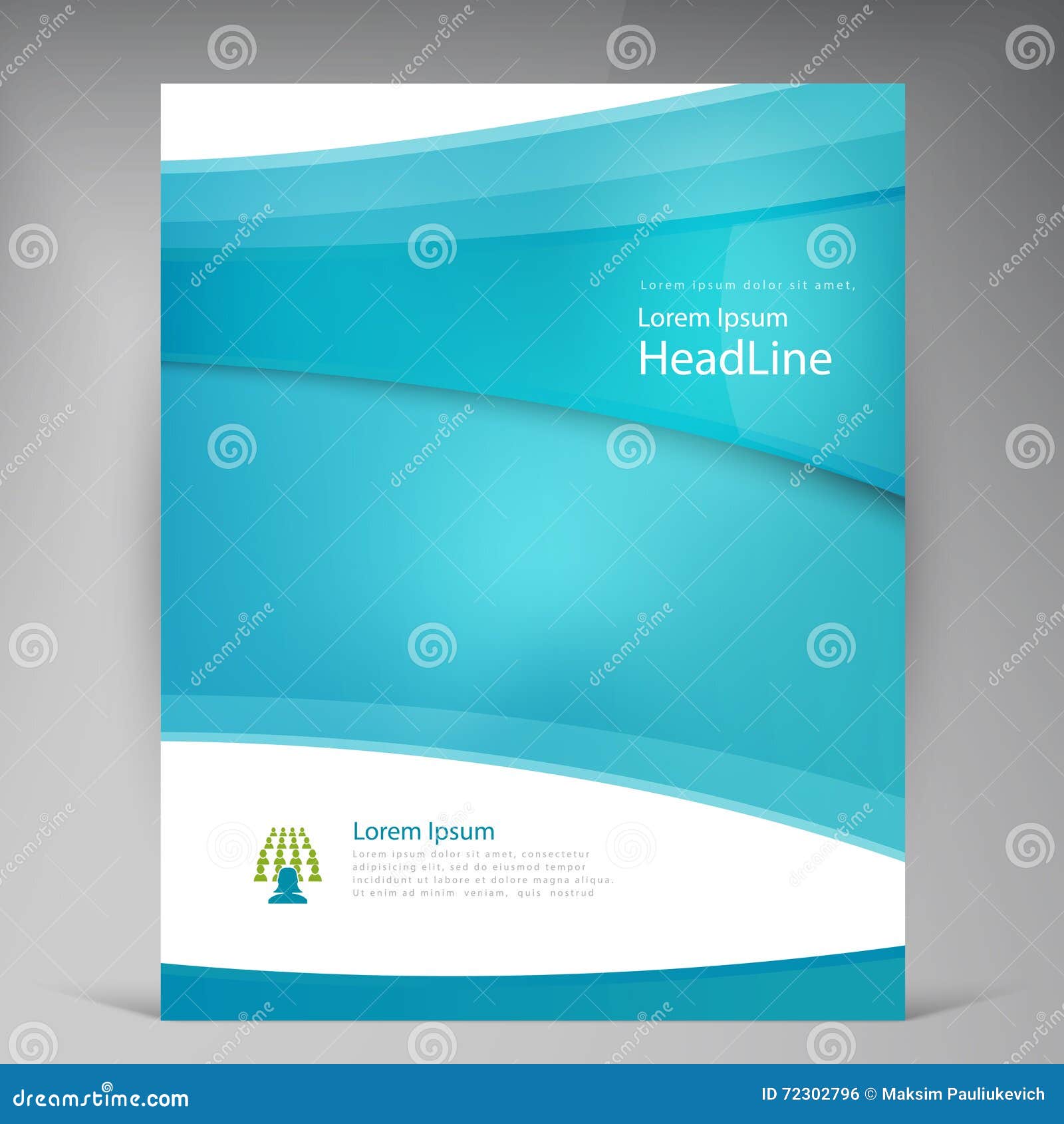 Vector Beautiful Flyer. stock vector. Illustration of clean - 72302796