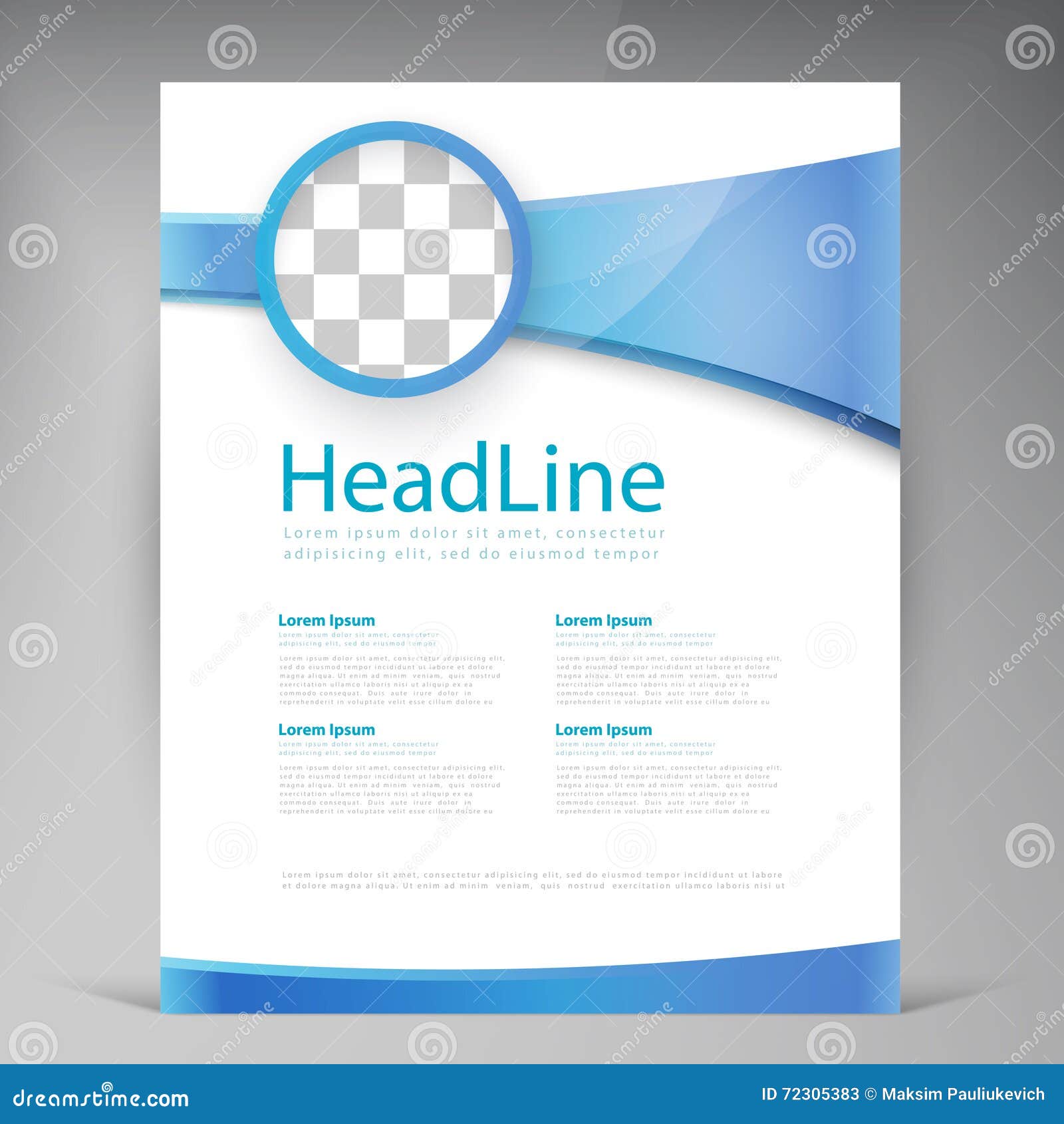 Vector Beautiful Flyer. stock vector. Illustration of catalog - 72305383