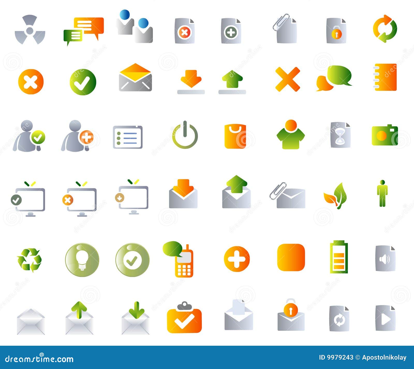 Vector beautiful icon set. stock vector. Illustration of audio - 9979243