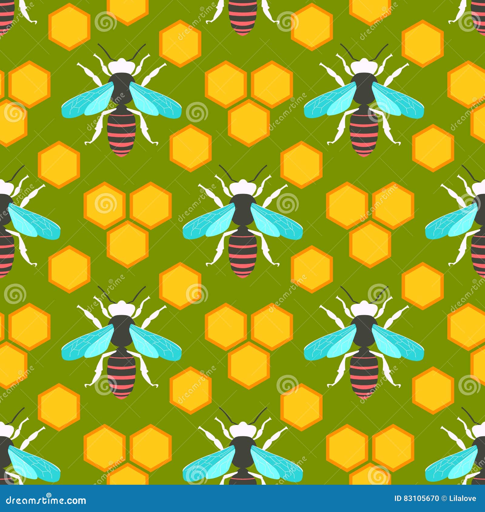 Vector bee background stock vector. Illustration of paper - 83105670