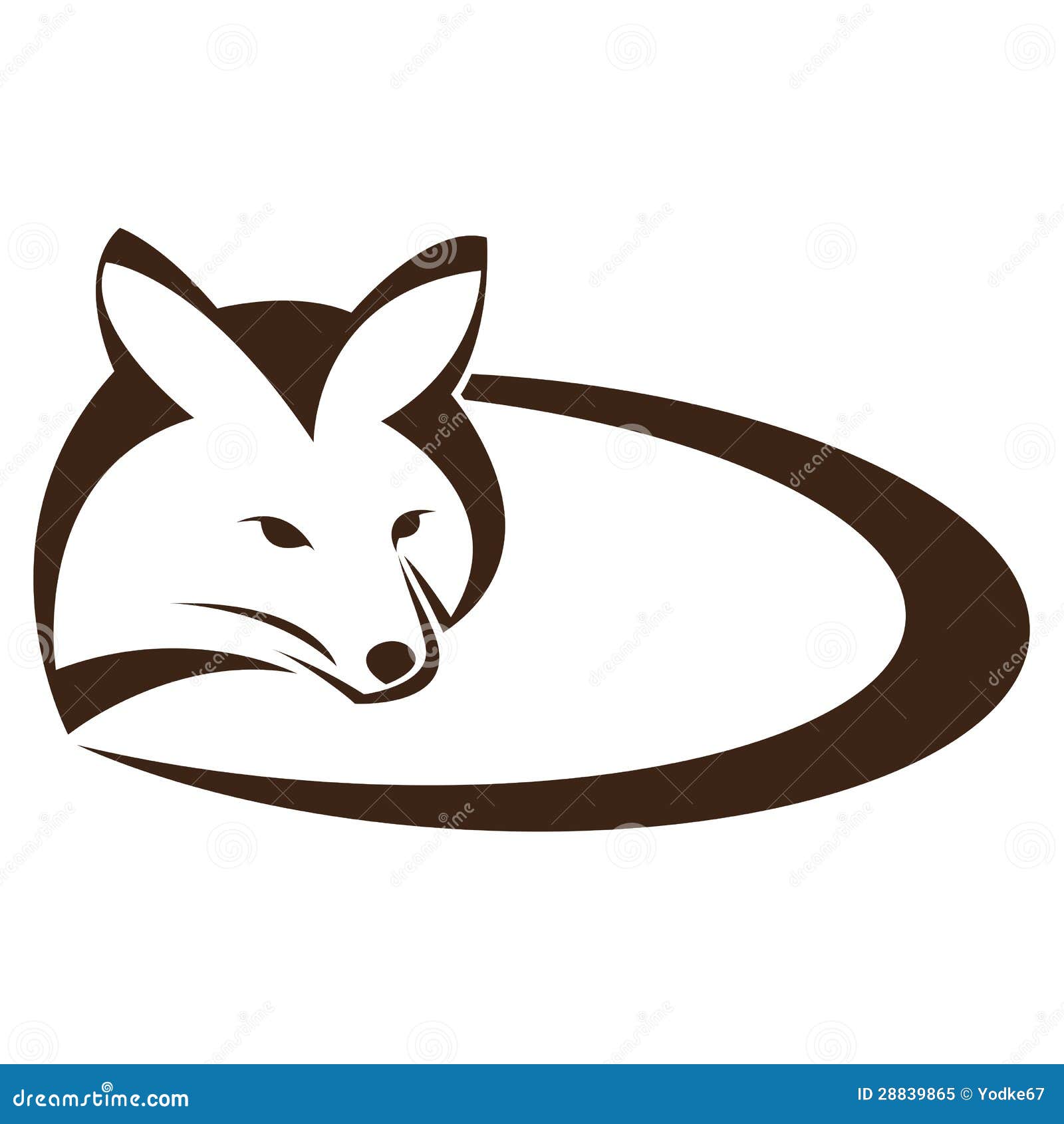 Vector beeld van een vos vector illustratie. Illustration of rood ...