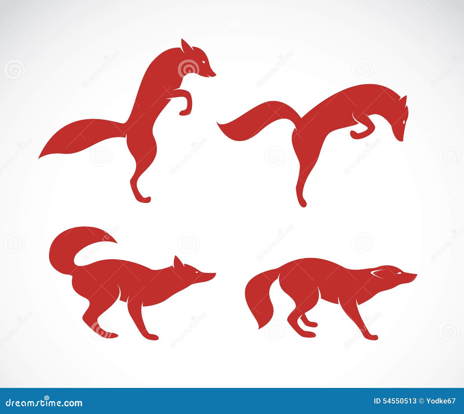 Vector beeld van een vos vector illustratie. Illustration of klem ...