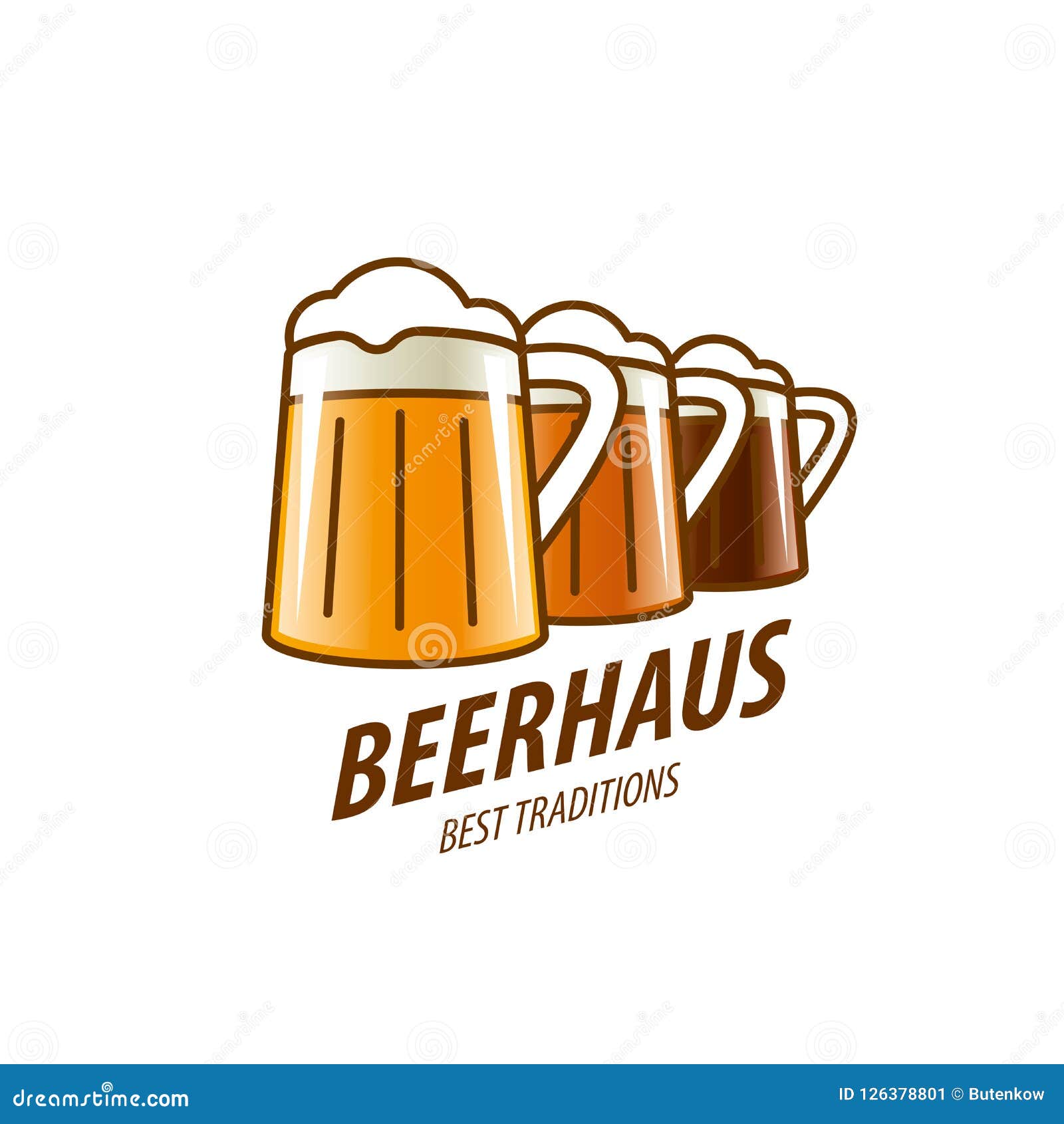 Vector beer logo stock vector. Illustration of artisanal - 126378801