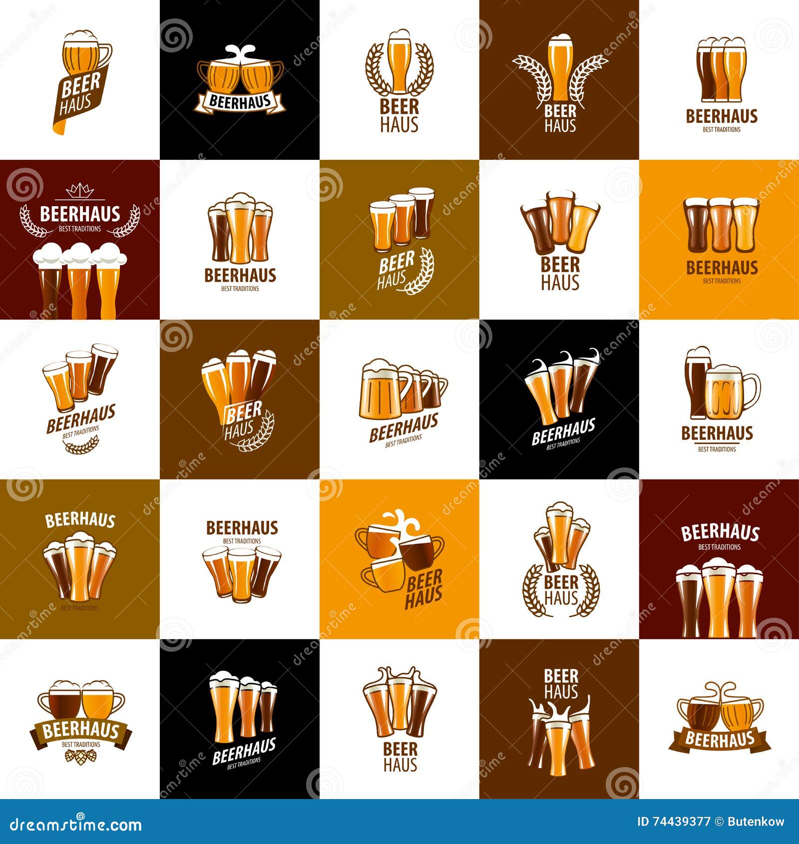 Vector beer logo stock vector. Illustration of brewing - 74439377