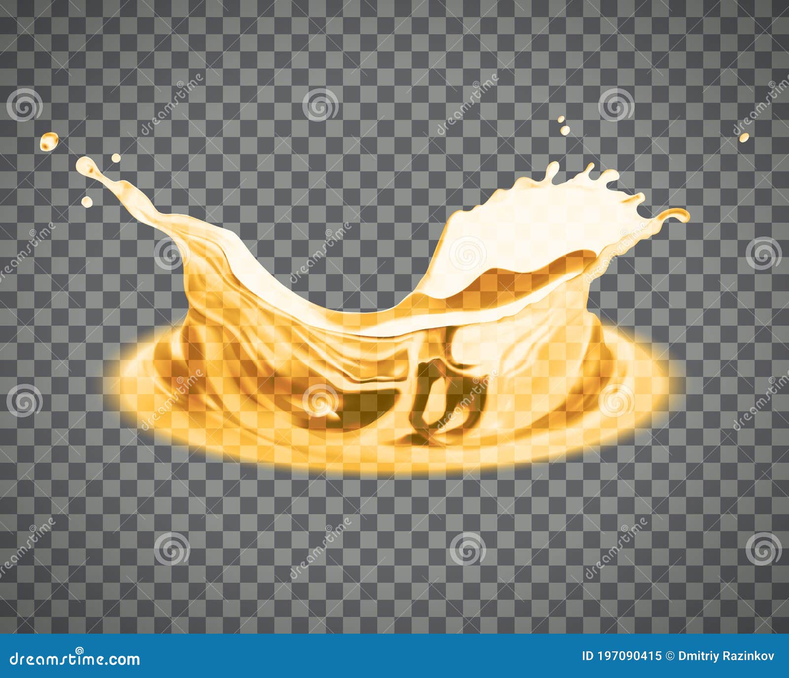 Vector Beer Splash Isolated on Light Background Stock Vector ...