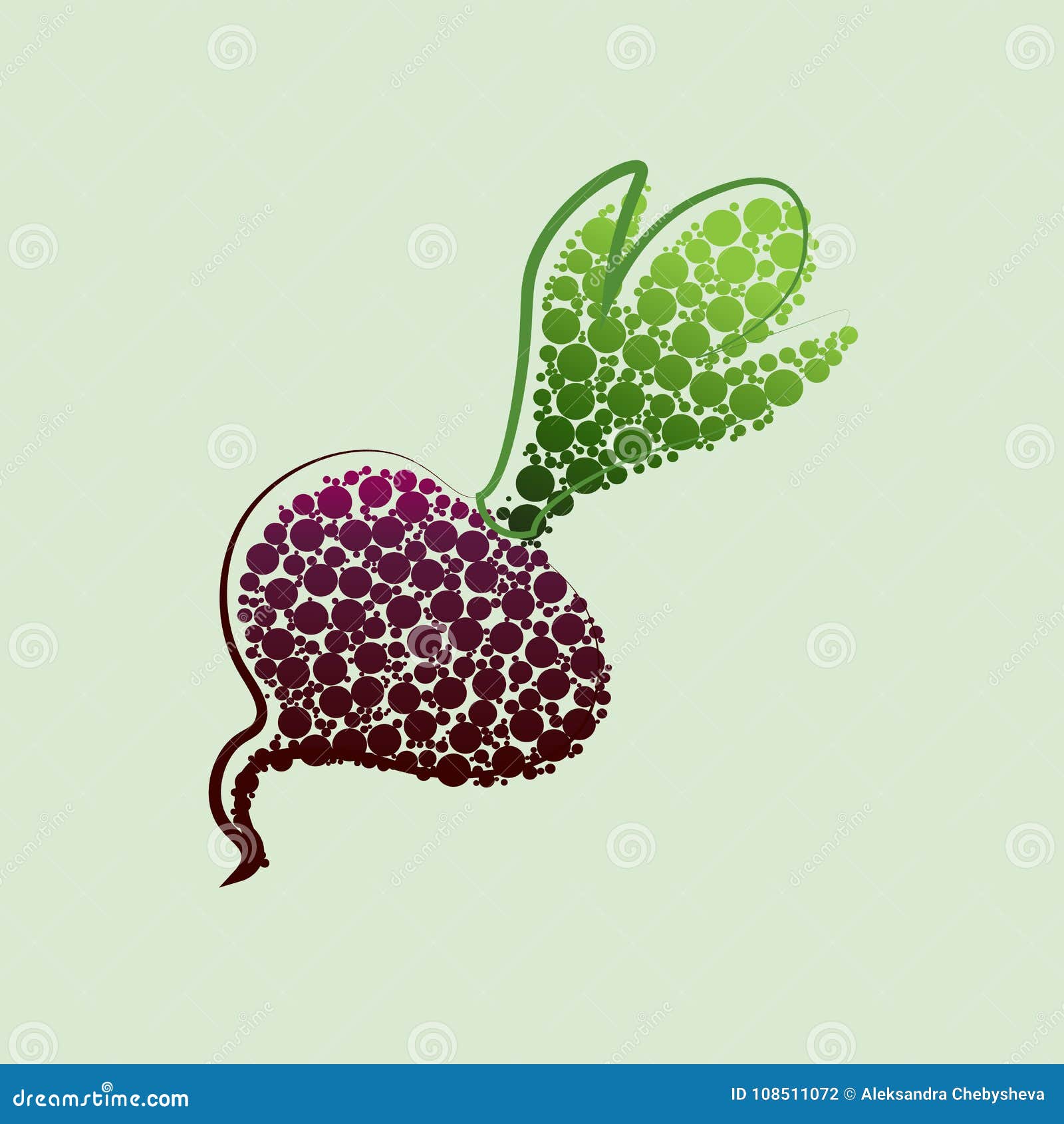 Vector Beet. Red Beetroot with Leaves Whole and Cut Isolated on White ...