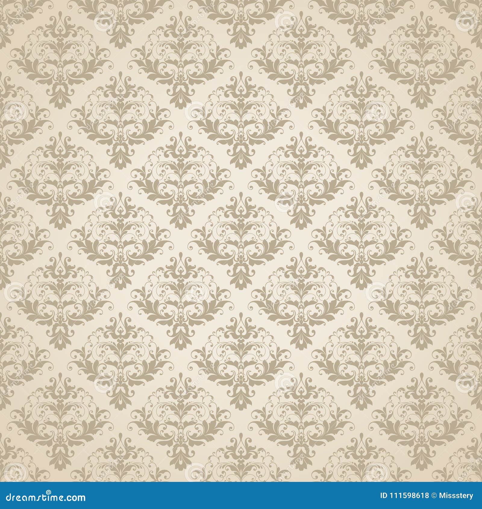 Vector Beige Wedding Background Seamless Abstract Pattern. Ornamental ...