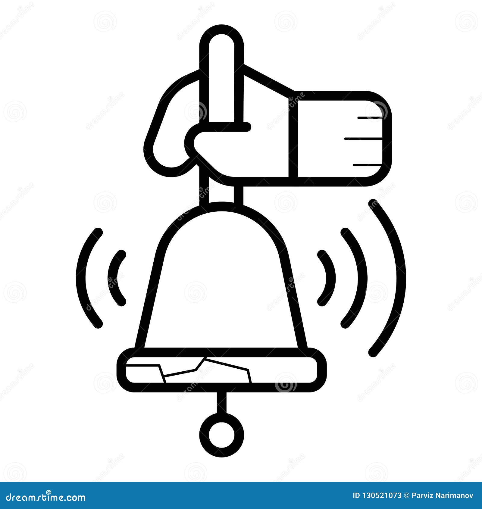 Vector Bell Icon Symbol stock illustration. Illustration of circle ...