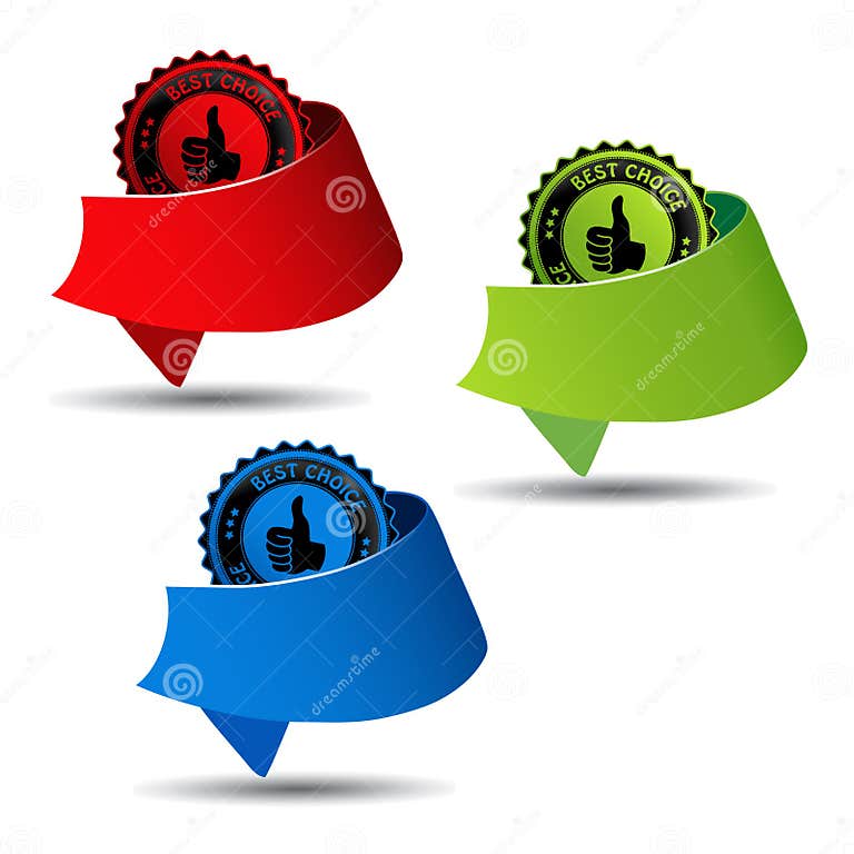 Vector Best Choice Guaranteed Labels Stock Vector - Illustration of ...