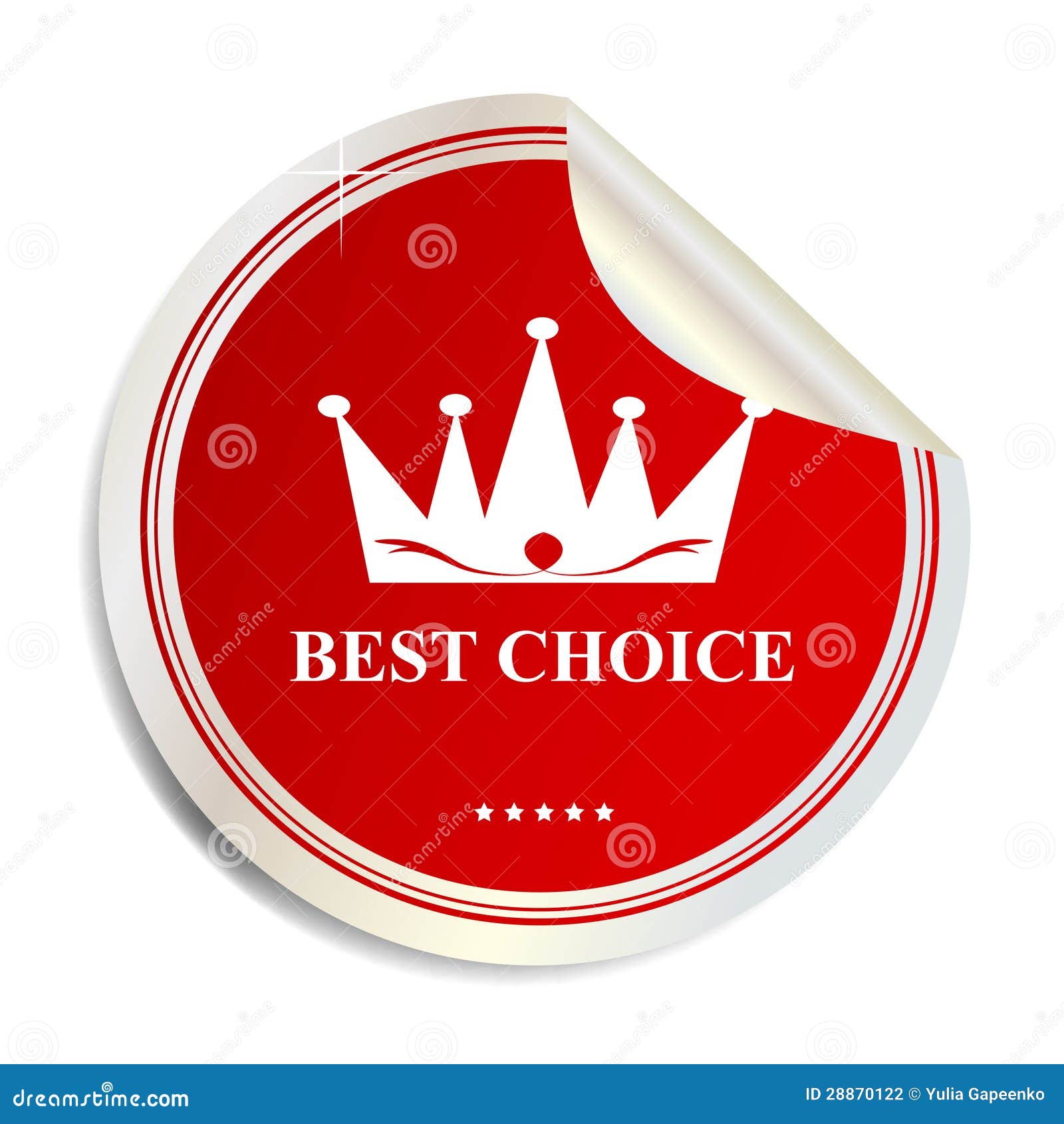 Vector Best Choice Label Sticker Stock Vector - Illustration of event ...