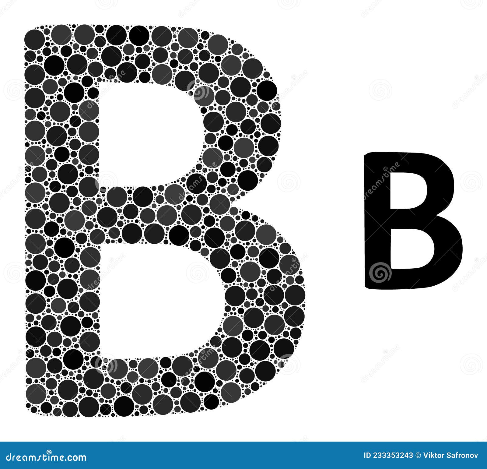 Vector Beta Greek Symbol Collage of Small Circles Stock Vector ...