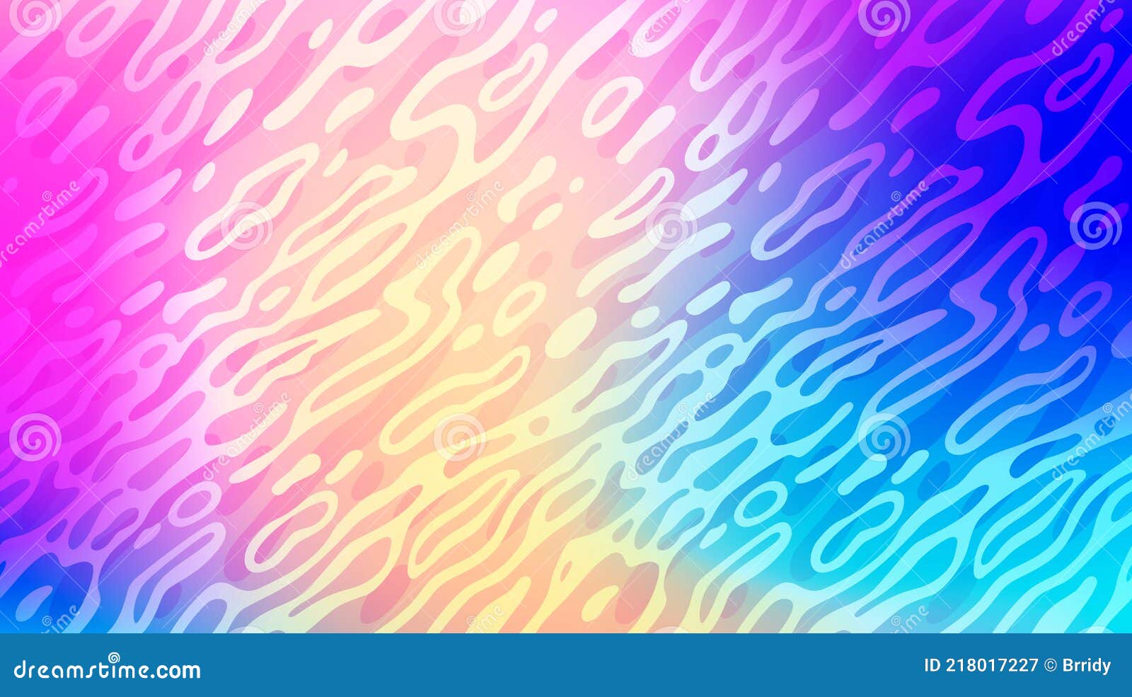 Vector Bg with Colorful Gradient and Abstract Waves. Liquid Wavy Water ...