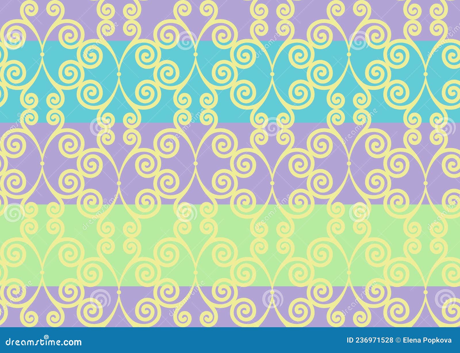 Vector Bicolor Graphics As Modern Seamless Floral Pattern Stock Vector ...