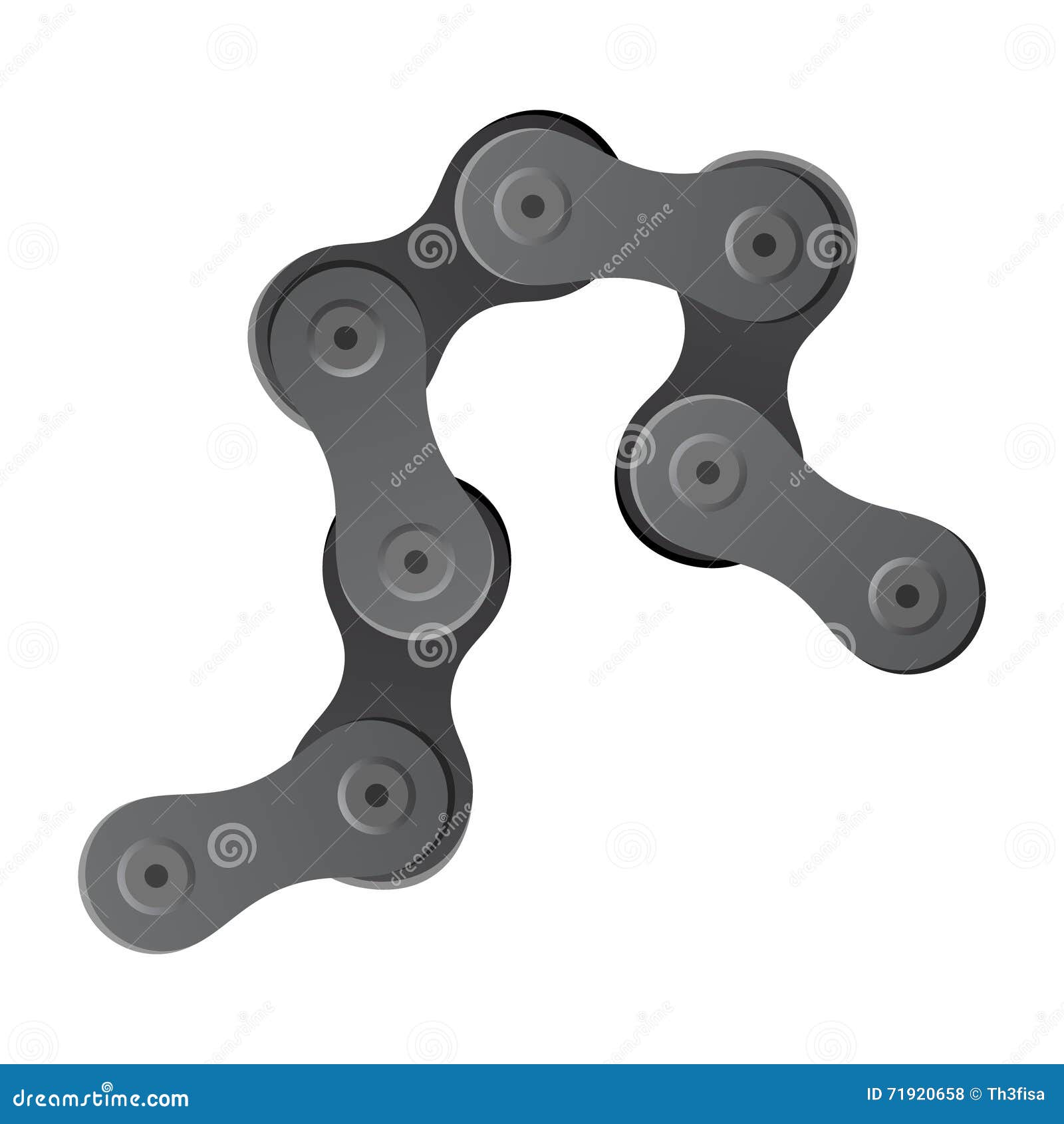 Vector bicycle chain stock vector. Illustration of cycle - 71920658