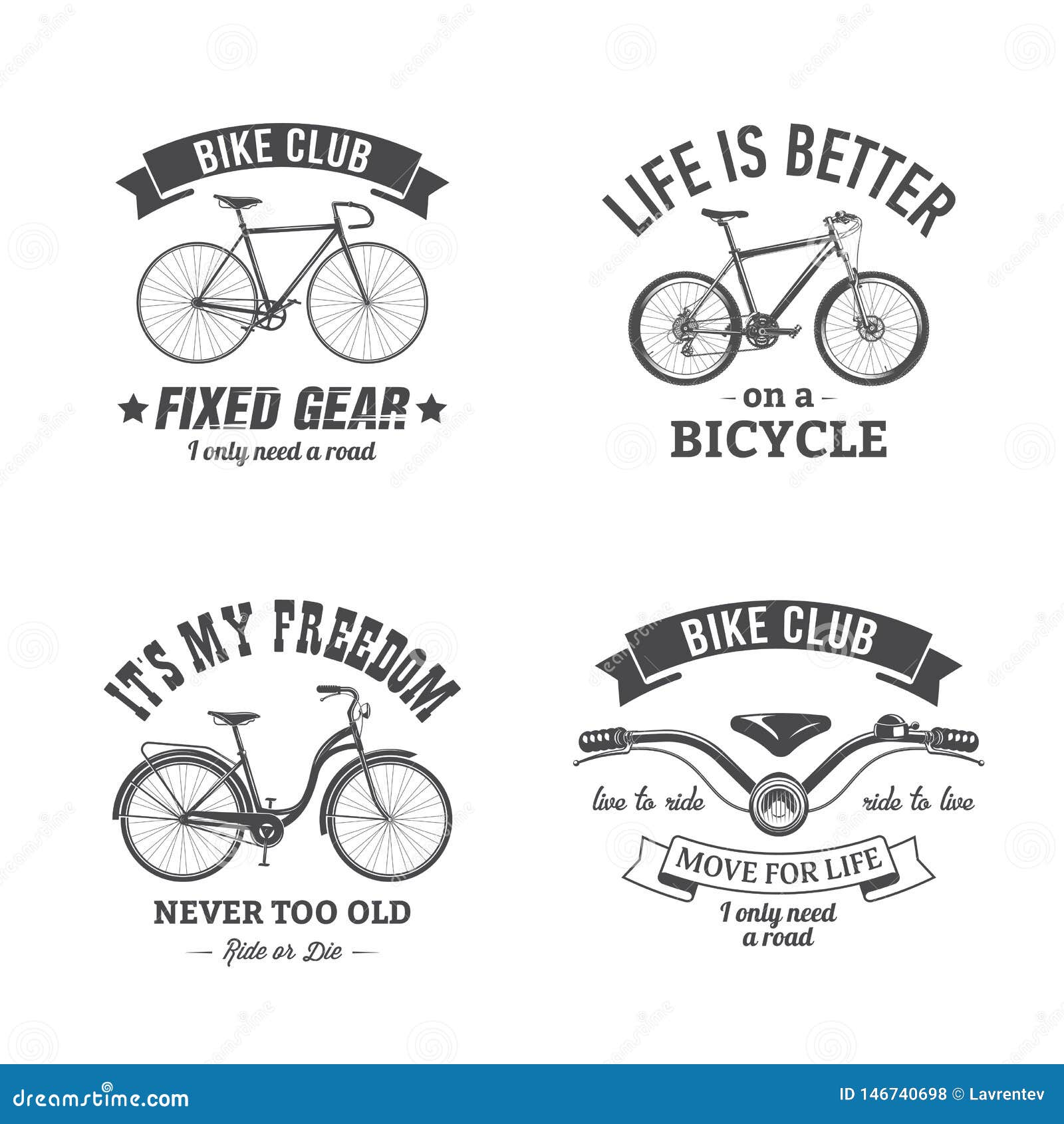 Vector bicycle emblem stock vector. Illustration of emblem - 146740698
