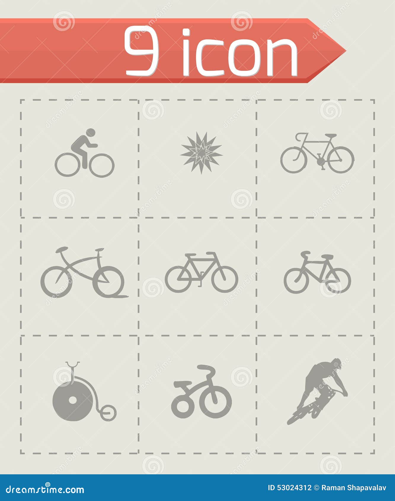 Bicycle Icons On World Map. Cartoon Vector | CartoonDealer.com #58544781