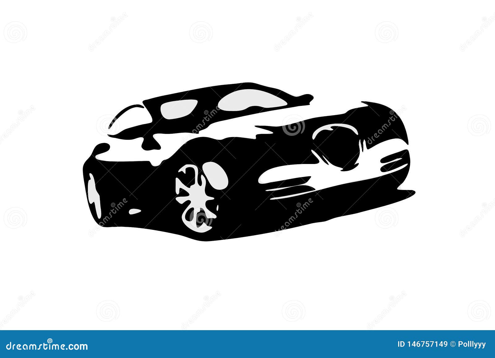 Vector Big Car, Black Transport Stock Vector - Illustration of vector ...