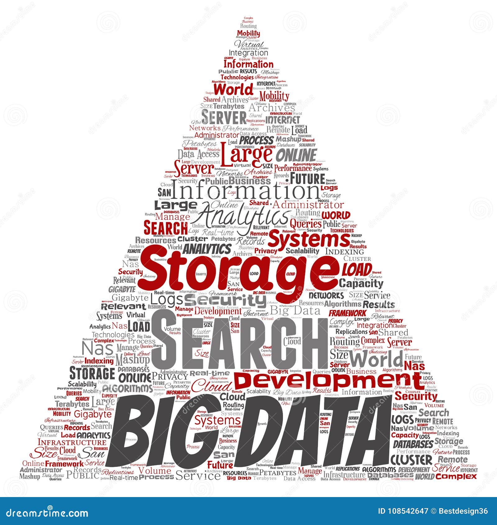 Vector Big Data Large Size Storage Systems Stock Vector - Illustration ...