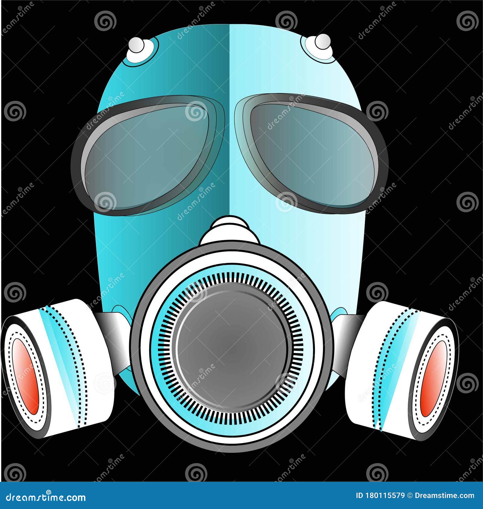 Vector with big gas mask stock illustration. Illustration of life ...