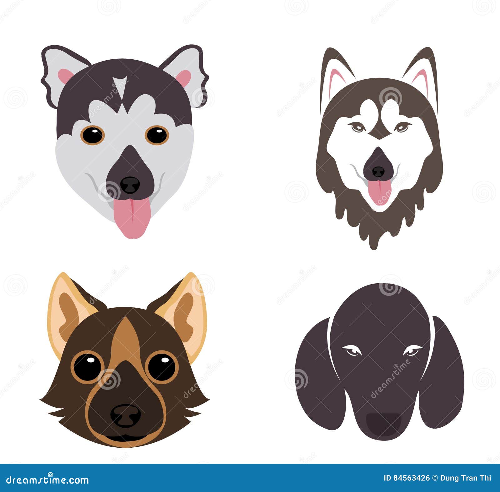 Vector - the Big Vector Set of Dog Breeds Icons Stock Vector ... Vector - the Big Vector Set of Dog Breeds Icons Stock Vector ...