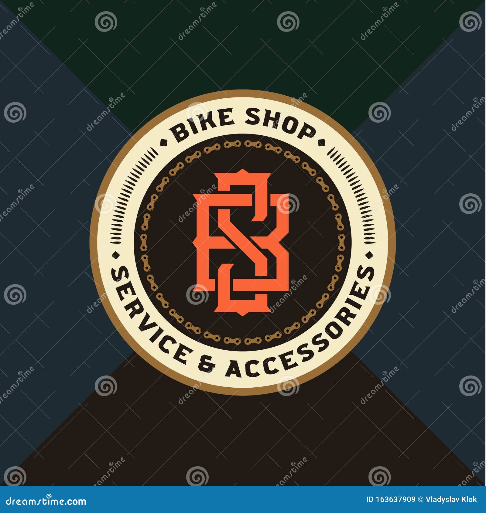 Vector bike shop logo stock vector. Illustration of banner - 163637909