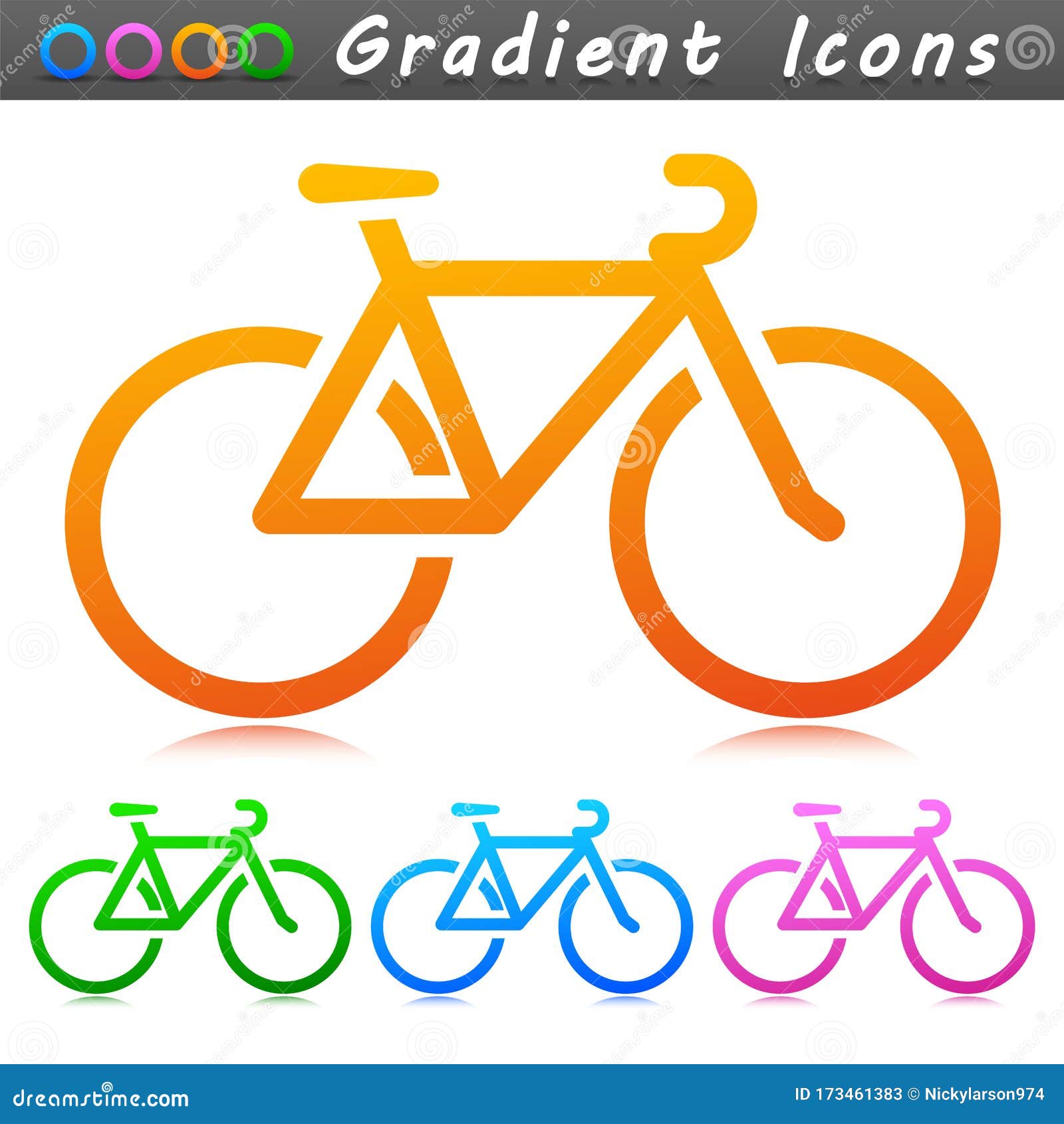 Vector Bike Symbol Icon Design Stock Vector - Illustration of vector ...