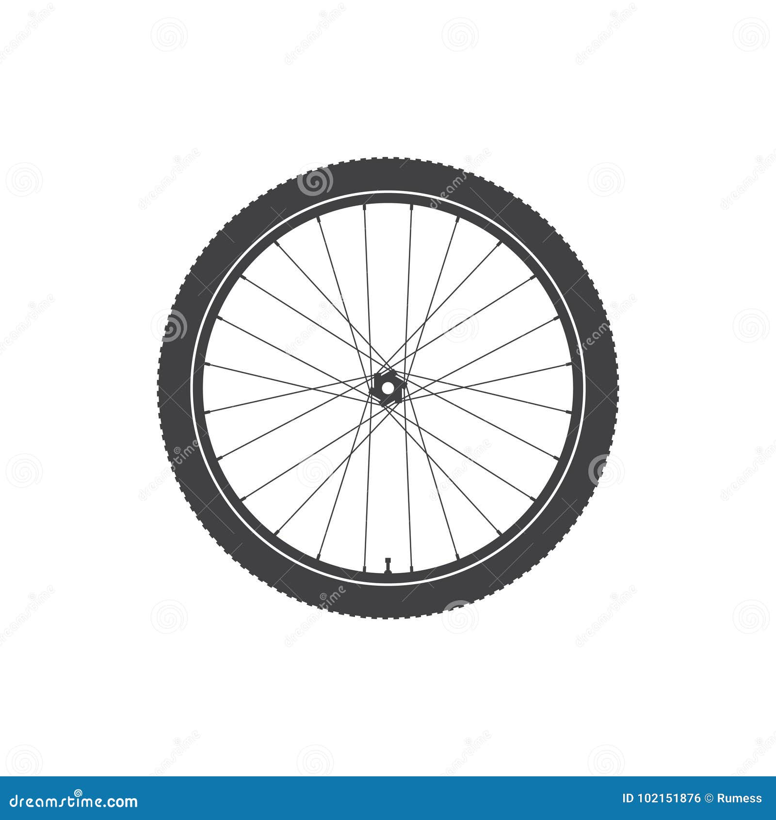 Vector bike wheel icon stock vector. Illustration of repair - 102151876