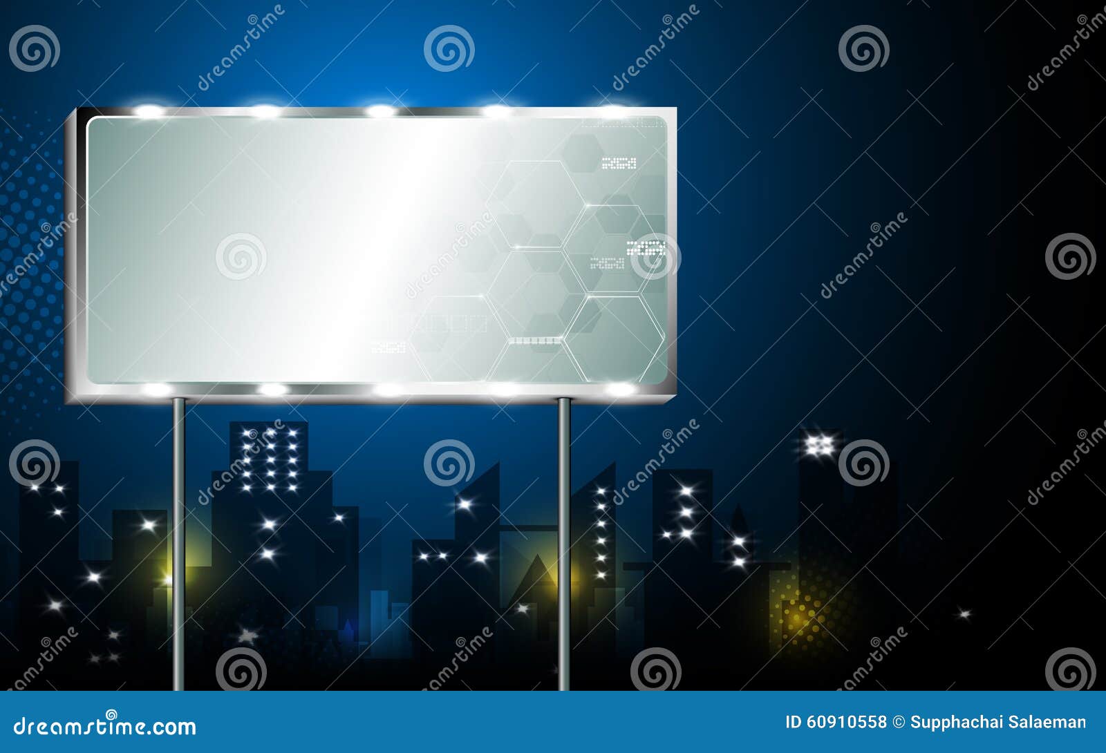 Vector Billboard Screen Template,1,2,3 Concept. | CartoonDealer.com ...